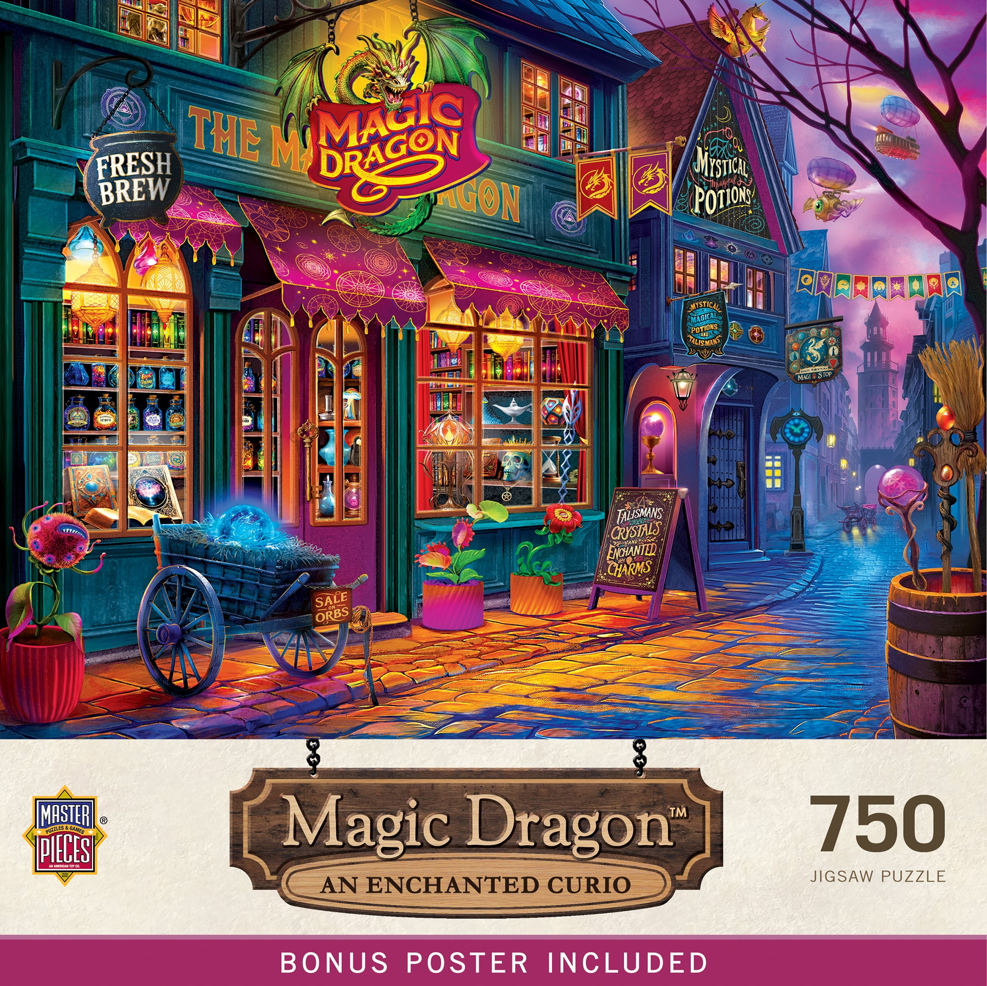 MasterPieces 750 Piece Jigsaw Puzzle - Enchanted Curios - 18"x24 ...