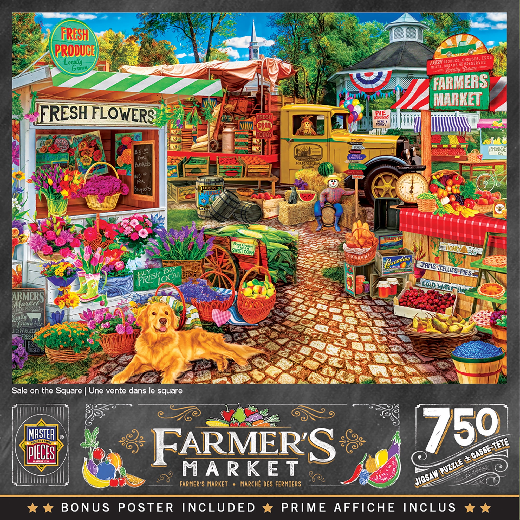 MasterPieces 750 Piece Jigsaw Puzzle - Sale on the square - 18"x24 ...