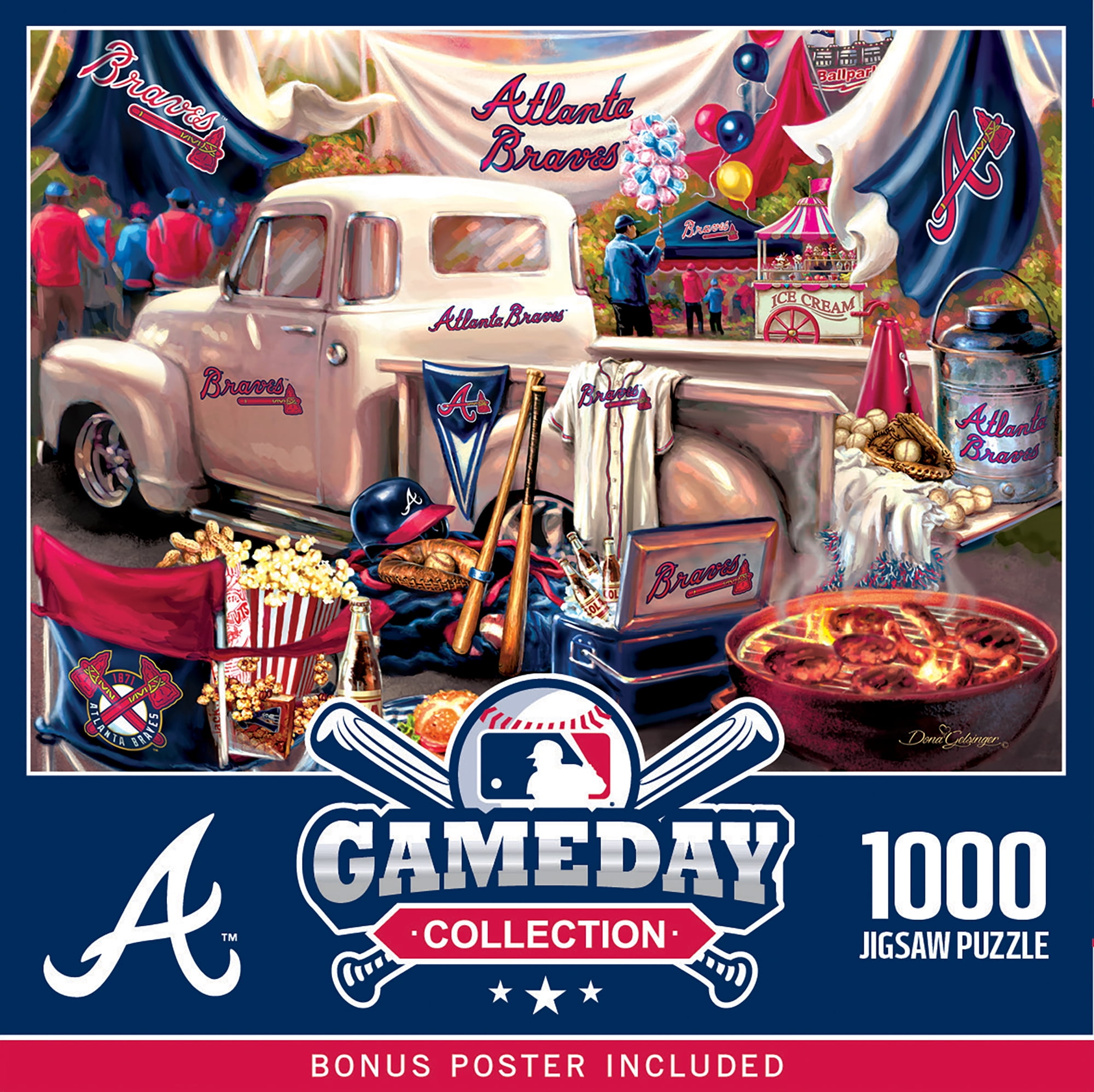MasterPieces Atlanta Braves - 1000-Piece MLB Gameday Jigsaw Puzzle, 19. ...