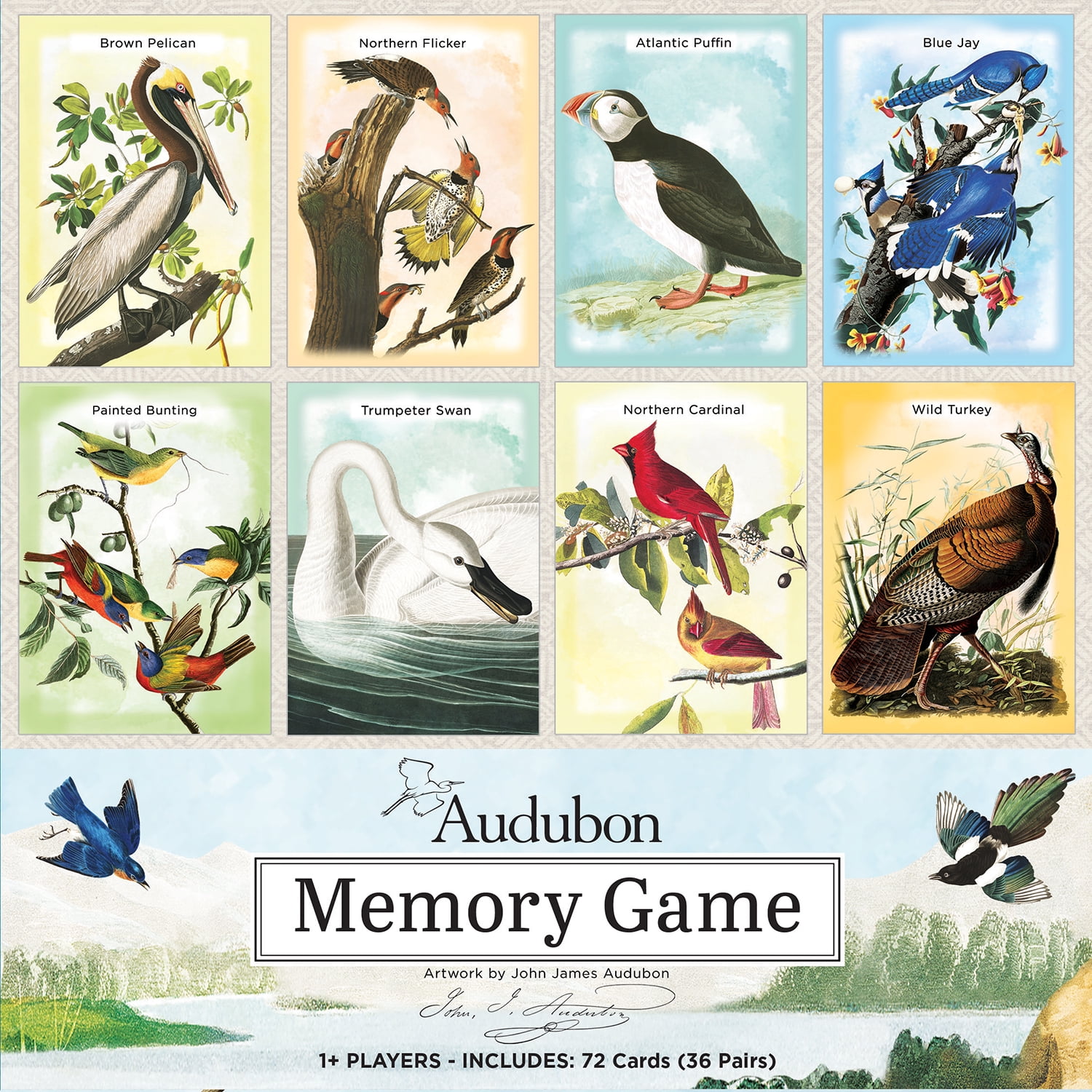 MasterPieces Audubon Memory Matching Game for Adult - Walmart.com