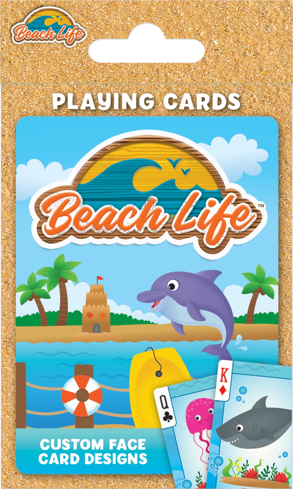 MasterPieces Beach Life Playing Cards - 54 Card Deck for Adults ...