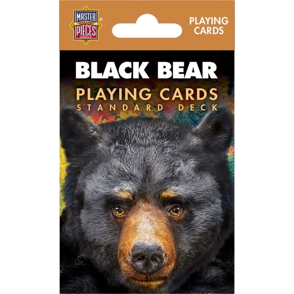 MasterPieces Black Bear Playing Cards - 54 Card Deck for Adults with ...