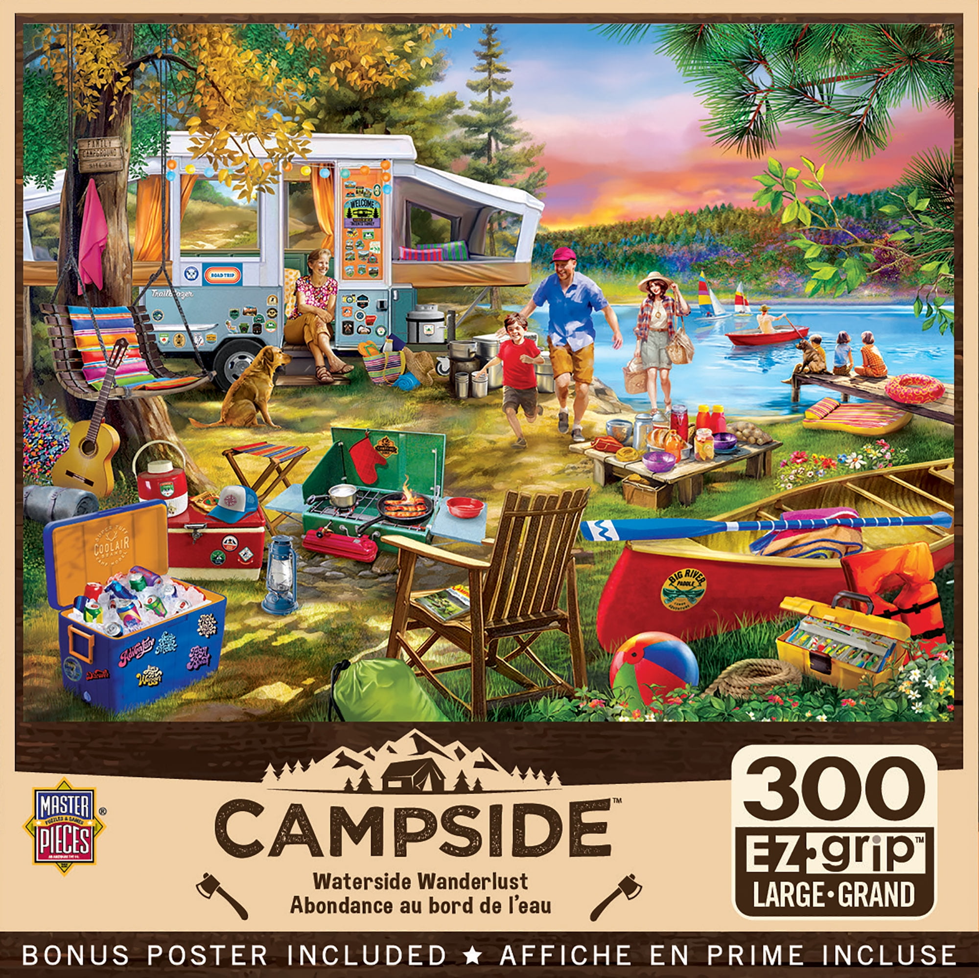 MasterPieces Campside - Waterslide Wanderlust 300 Piece EZ Grip Puzzle ...