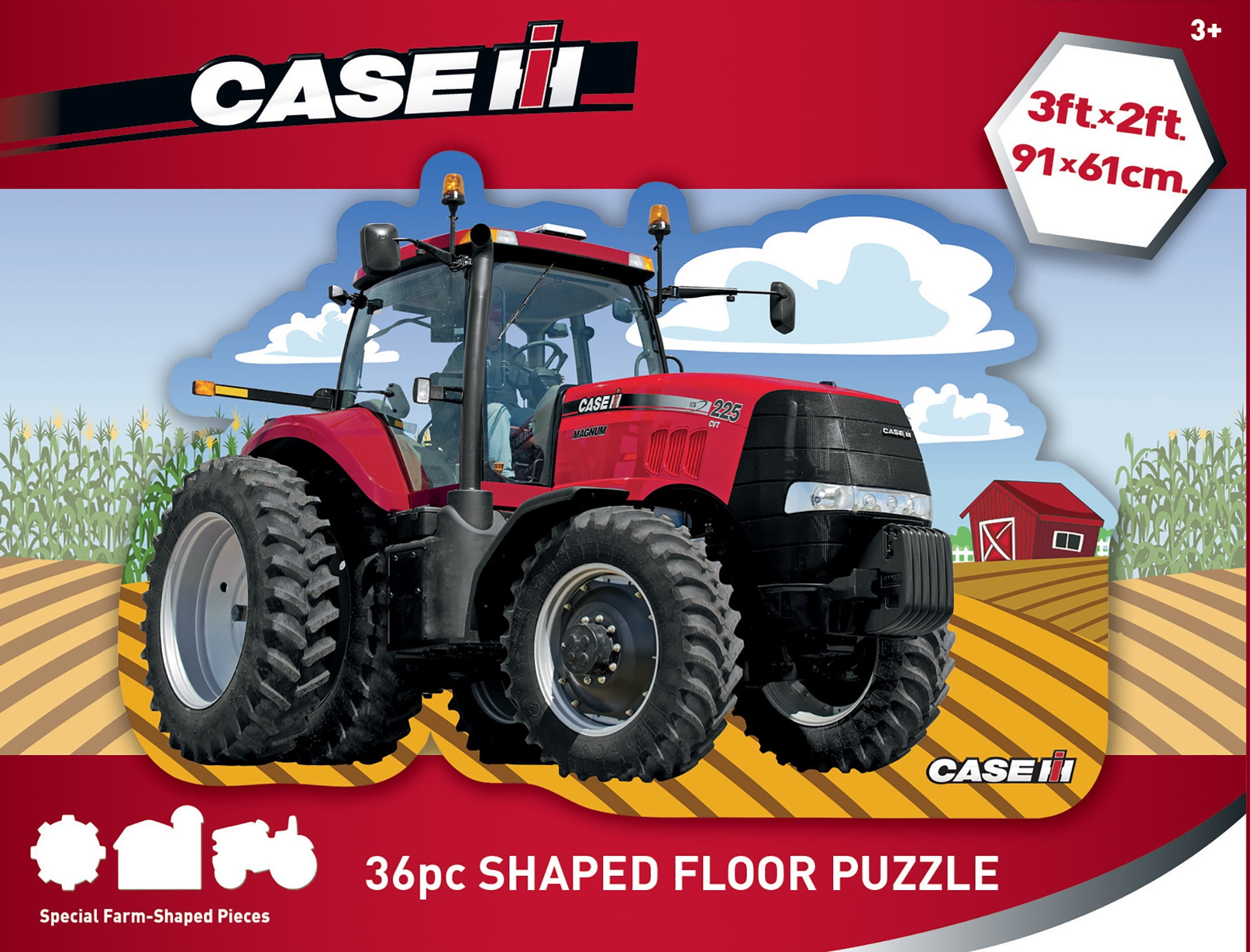MasterPieces Case IH - Tractor 36 Piece Floor Jigsaw Puzzle for Kids ...