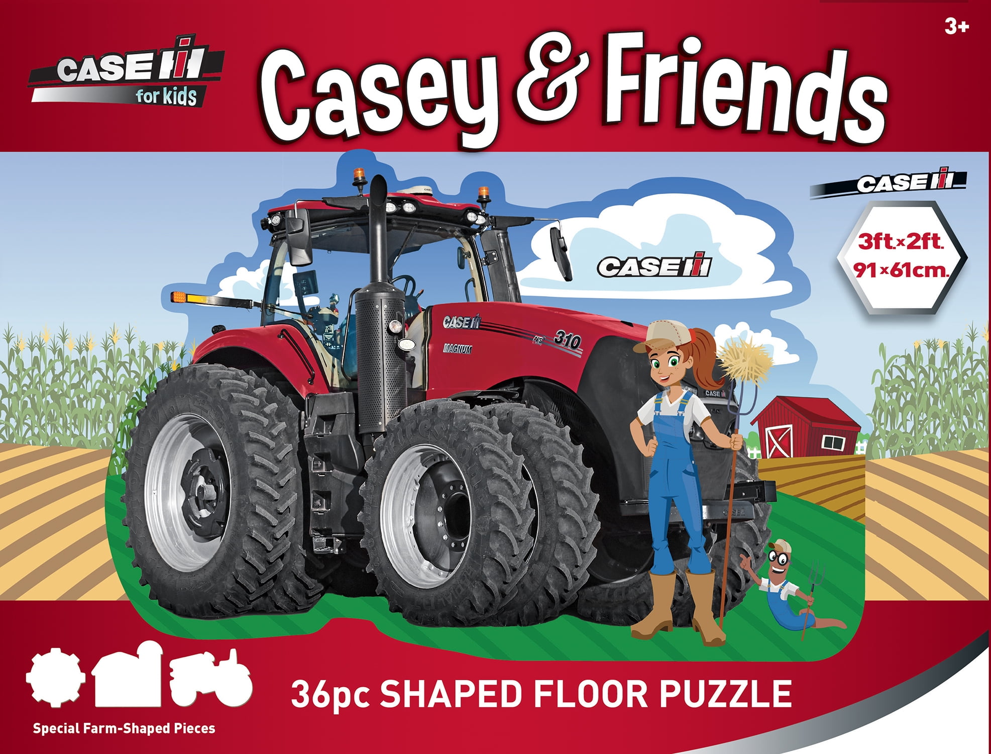 MasterPieces Case IH - Tractor 36 Piece Floor Jigsaw Puzzle for Kids ...
