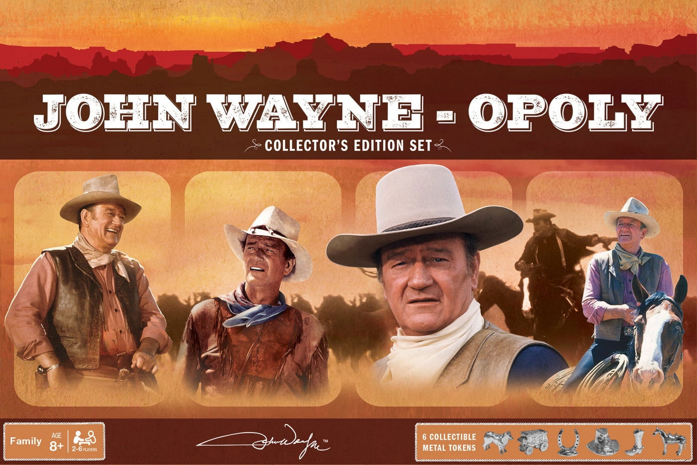 MasterPieces John Wayne Opoly Family Board Game - Collectible, Trivia ...
