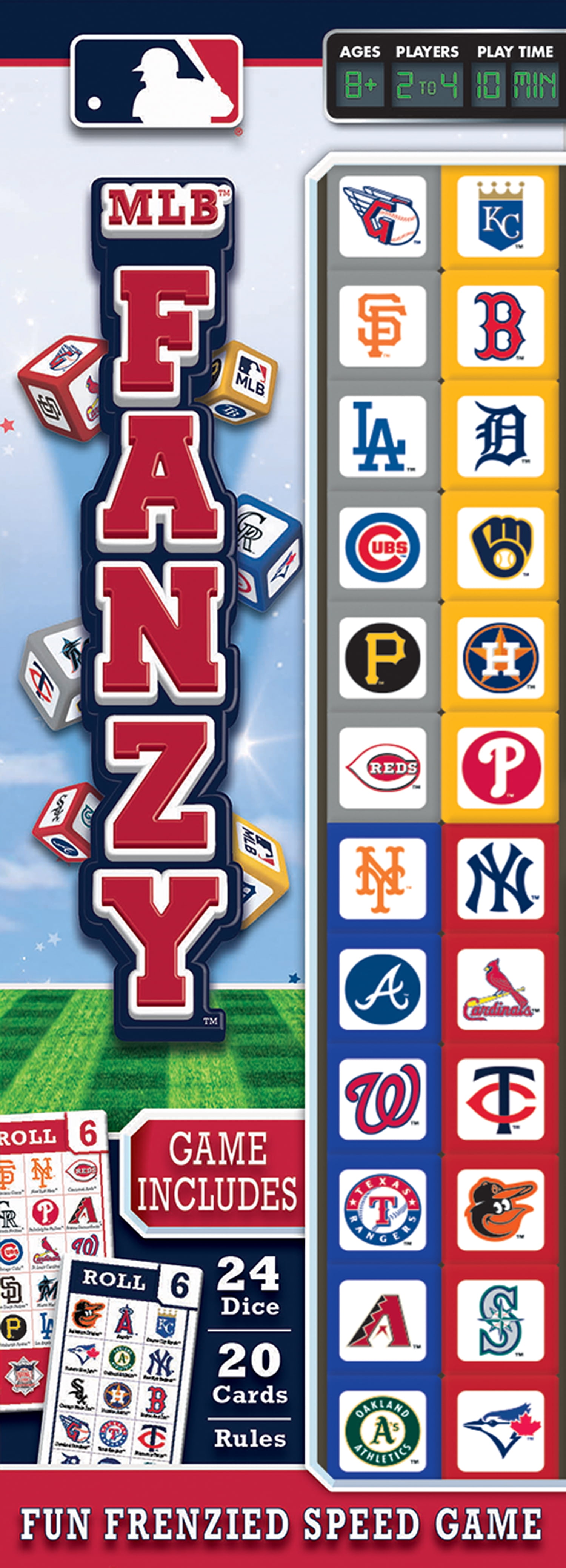 MasterPieces Family Game - MLB League Fanzy Dice Game - Walmart.com