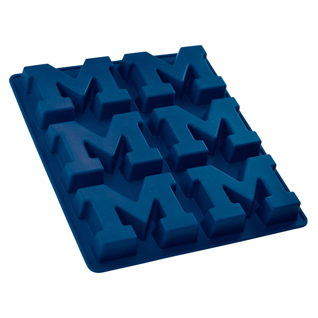 FAN PANS NCAA Michigan Wolverines Silicone Muffin Pan, Heat Resistant ...