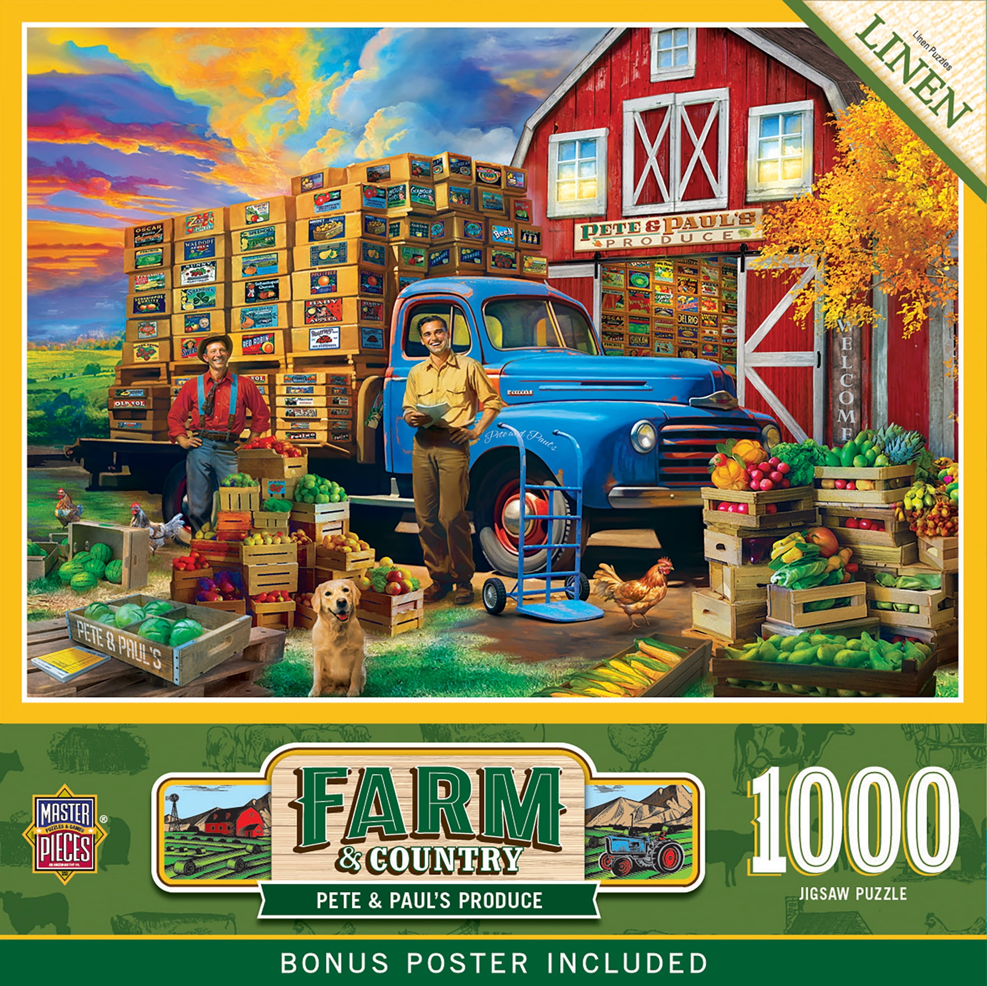 MasterPieces Farm & Country - Pete & Paul's Produce 1000 Piece Jigsaw ...