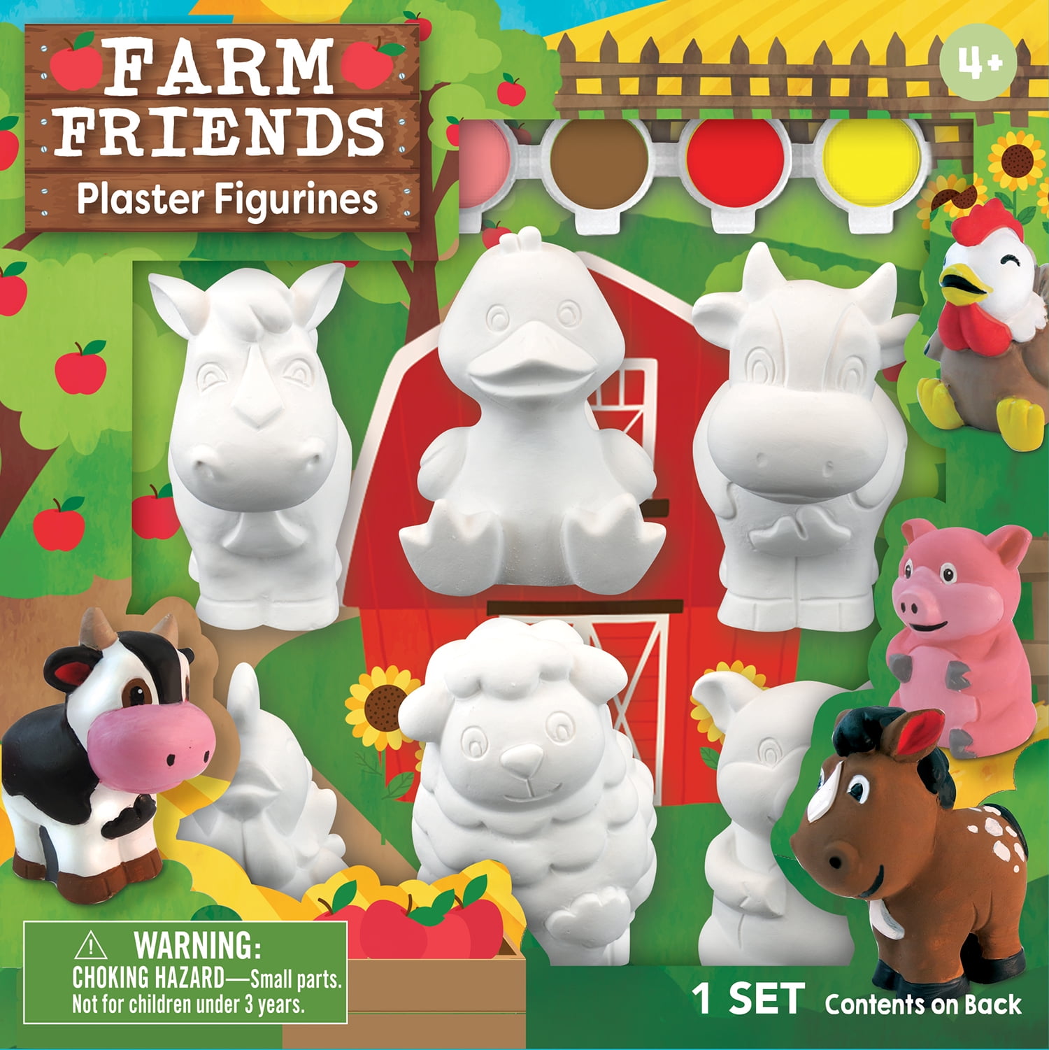 MasterPieces - Farm Friends - Plaster Animals Figurine Paint Set for ...