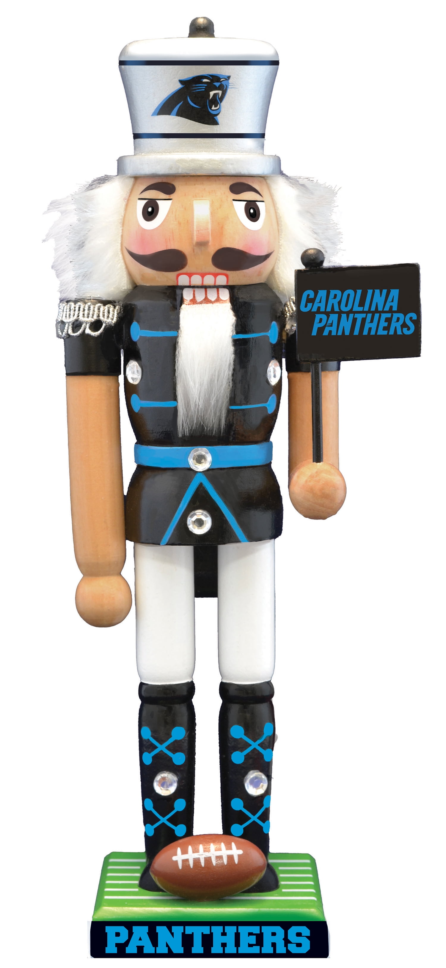 MasterPieces Game Day NFL Carolina Panthers Nutcracker - Holiday Sports ...