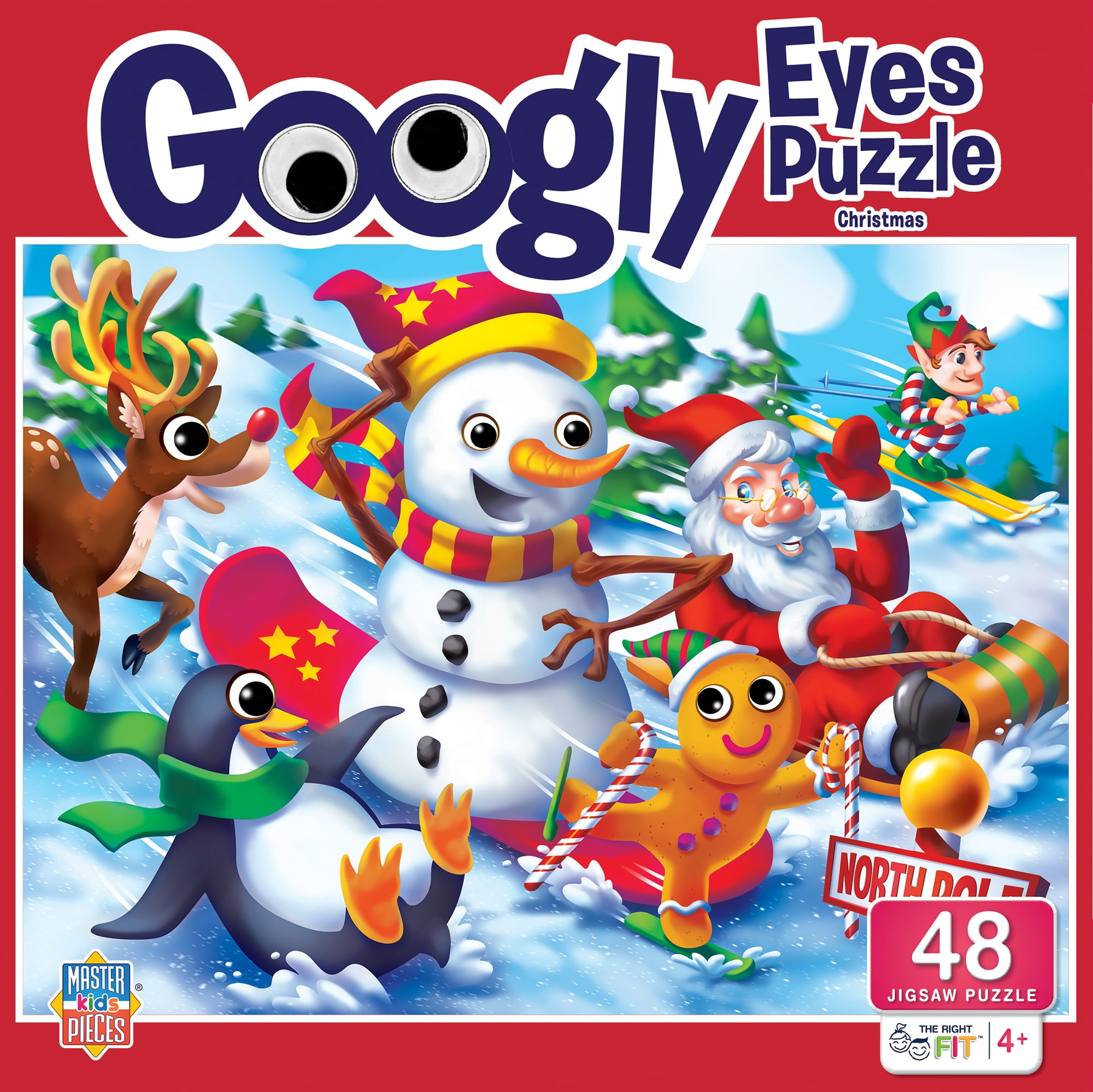MasterPieces - Googly Eyes Christmas 48 Piece Jigsaw Puzzle - Walmart.com