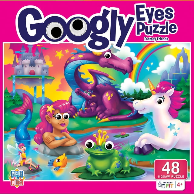 MasterPieces Googly Eyes - Fantasy Friends 48 Piece Jigsaw Puzzle ...