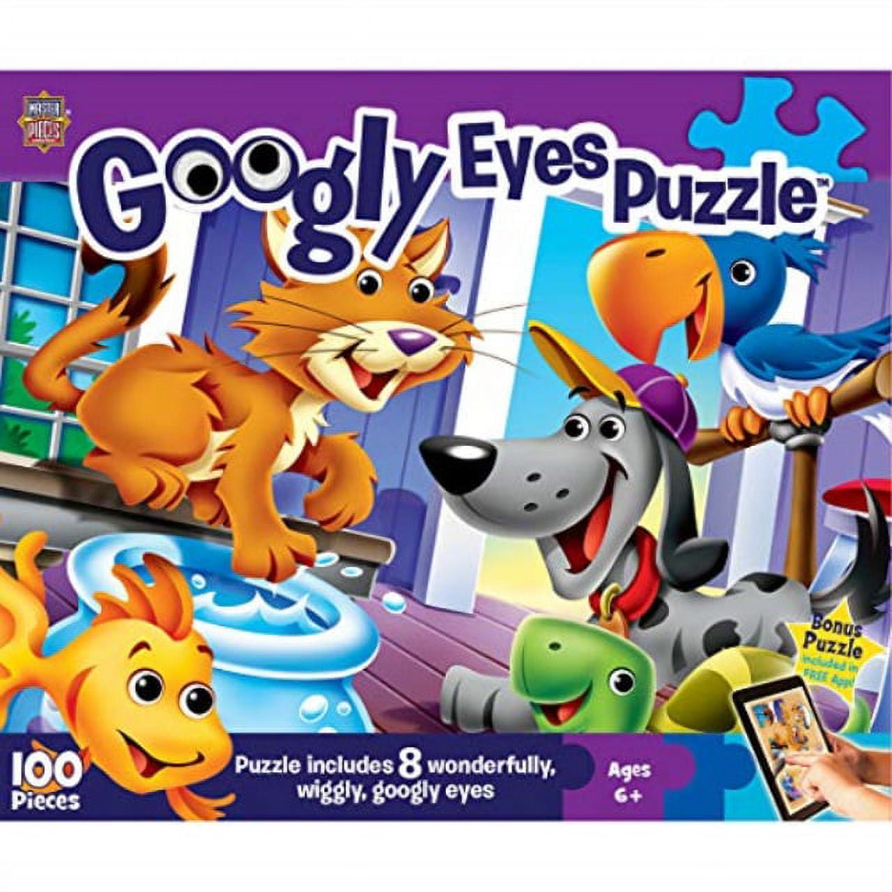 MasterPieces Googly Eyes Pets Puzzle (100 Piece) - Walmart.com