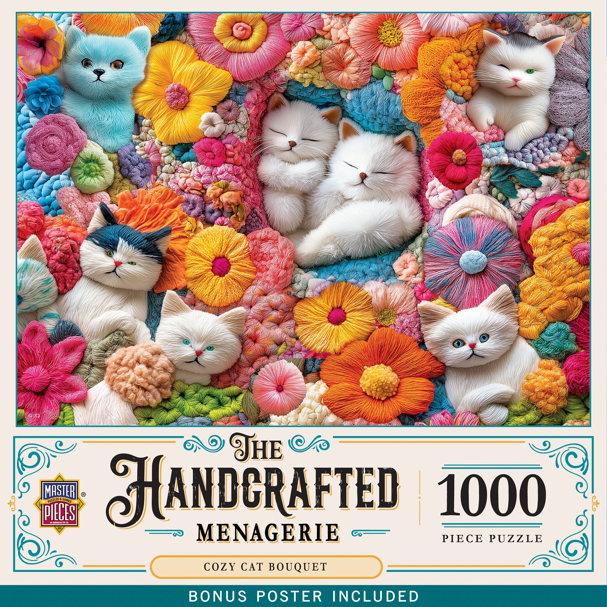 MasterPieces Handcrafted Menagerie - Cozy Cat Boutique 1000 Piece ...