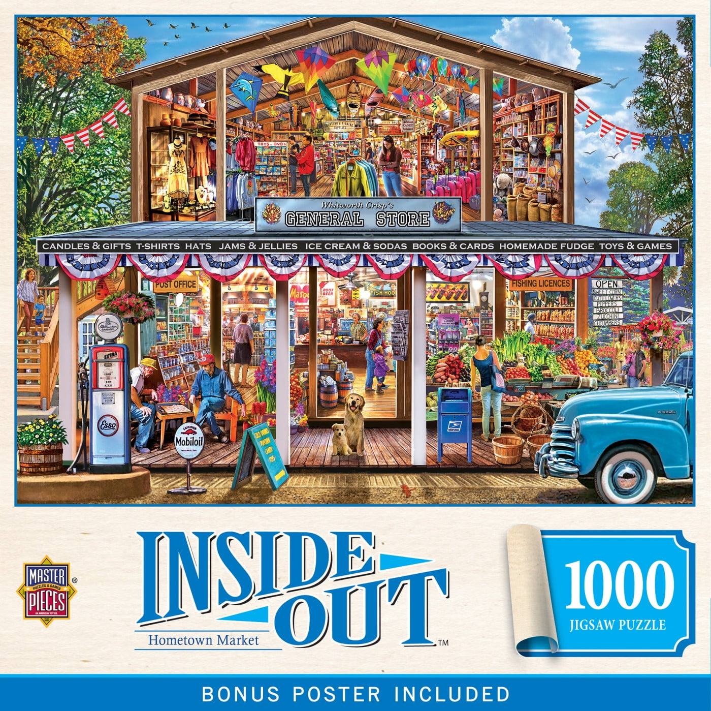 MasterPieces Inside Out - Hometown Market 1000 Piece Jigsaw Puzzle ...