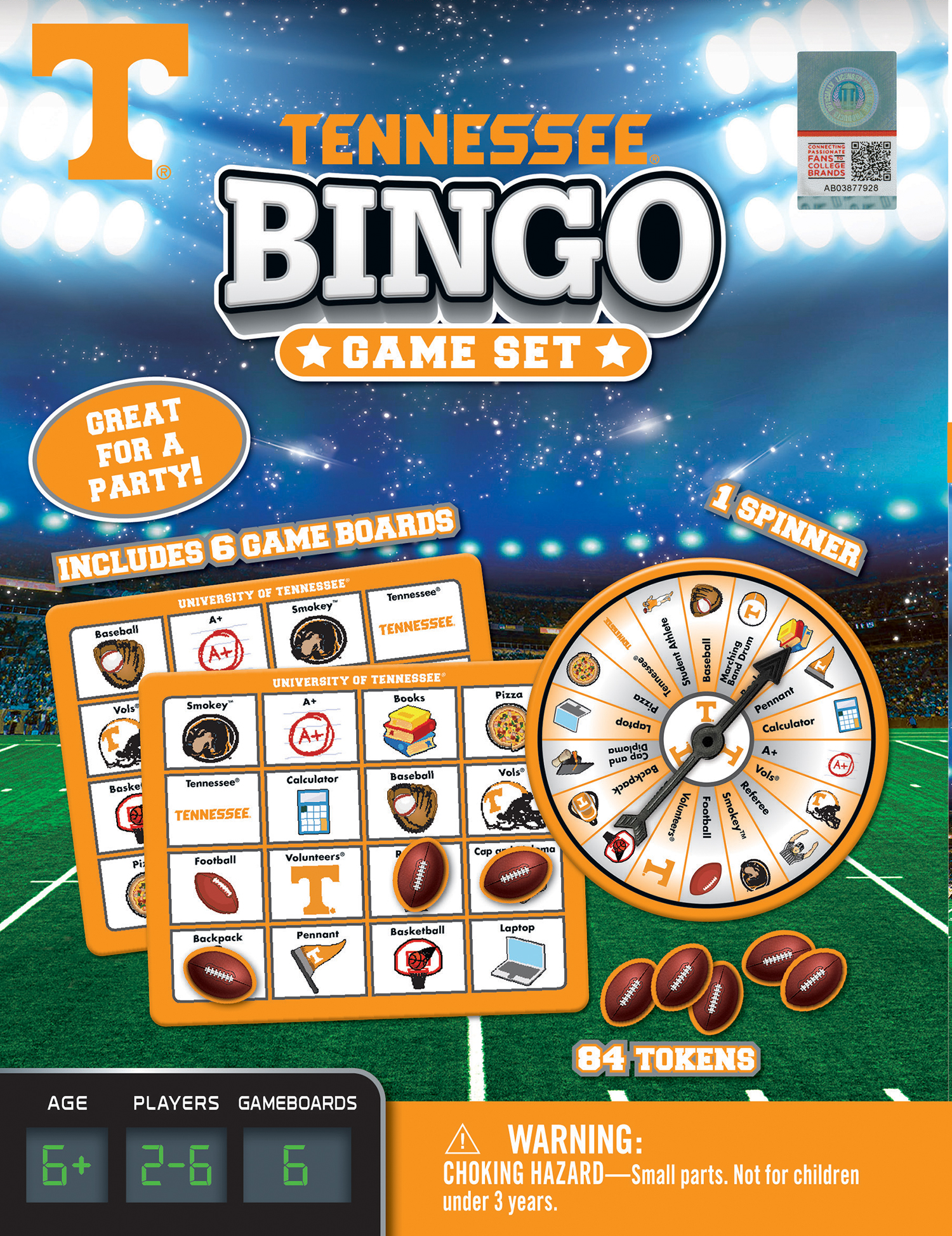 MasterPieces Kids Games - NCAA Tennessee Volunteers Bingo - Walmart.com