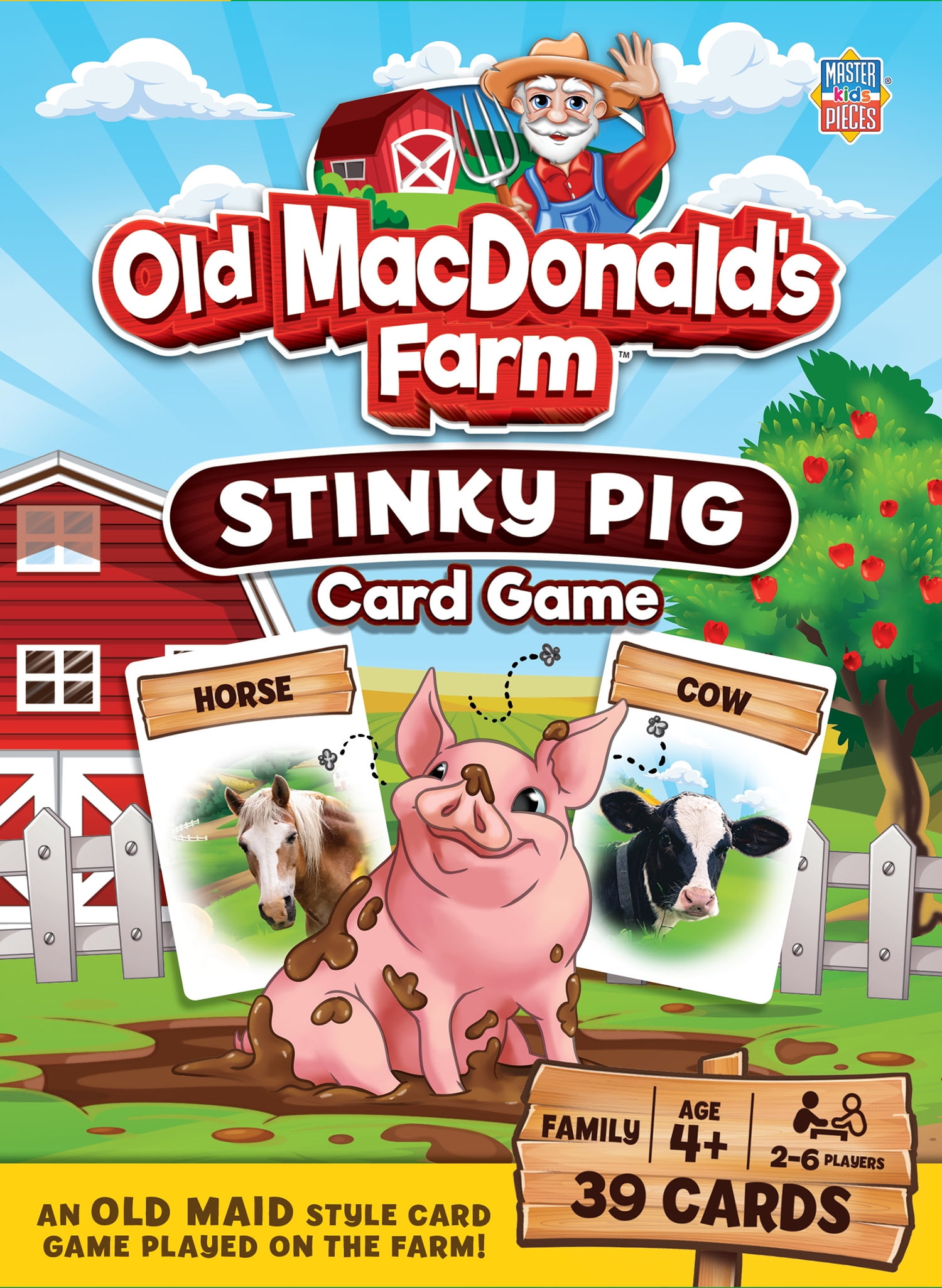 MasterPieces Kids Games - Old MacDonald's Farm - Stinky Pig Kids Card ...