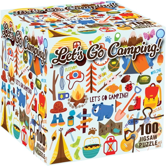 MasterPieces Let's Go Camping 100 Piece Jigsaw Puzzle for Kids ...