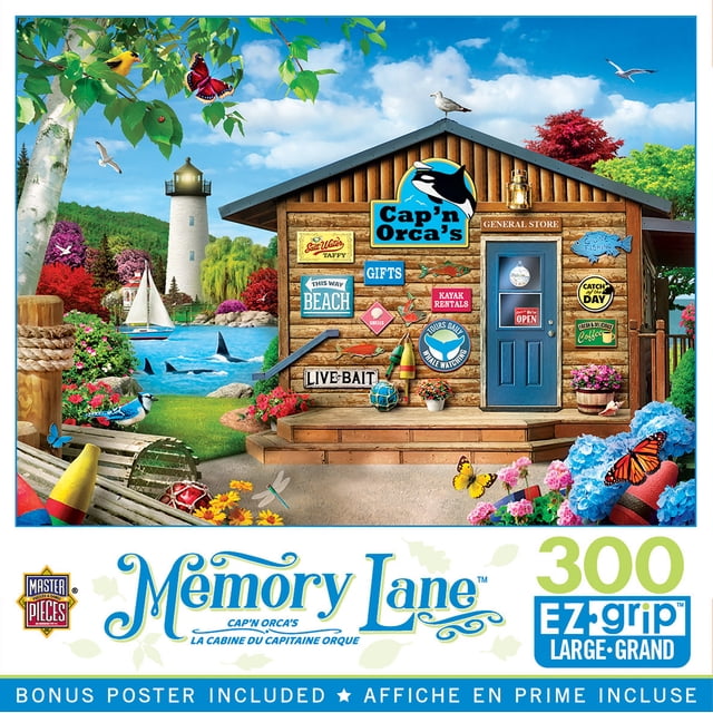 MasterPieces Memory Lane Cap'n Orca's 300 Piece EZ Grip Jigsaw Puzzle ...