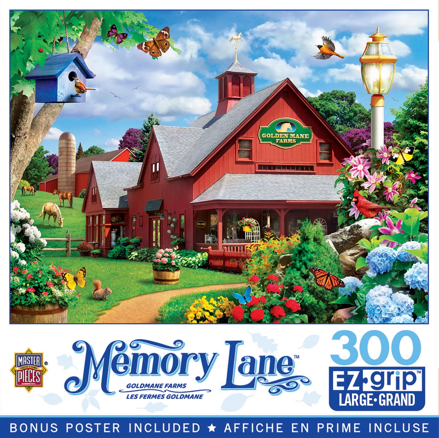 MasterPieces Memory Lane - Goldmane Farms 300 Piece EZ Grip Puzzle - Walmart.com