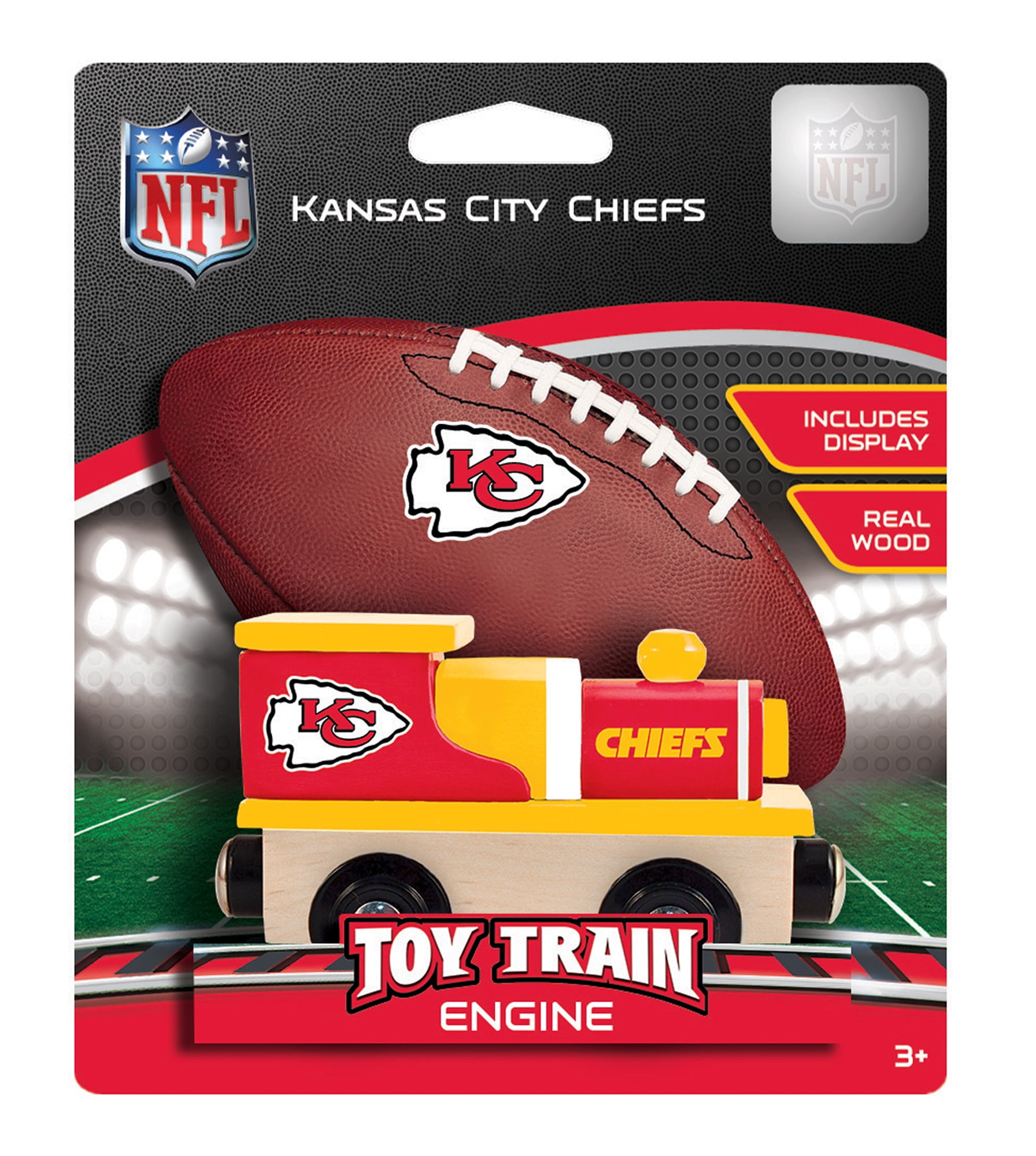 MasterPieces Officially Licensed NFL Kansas City Chiefs Wooden Toy ...