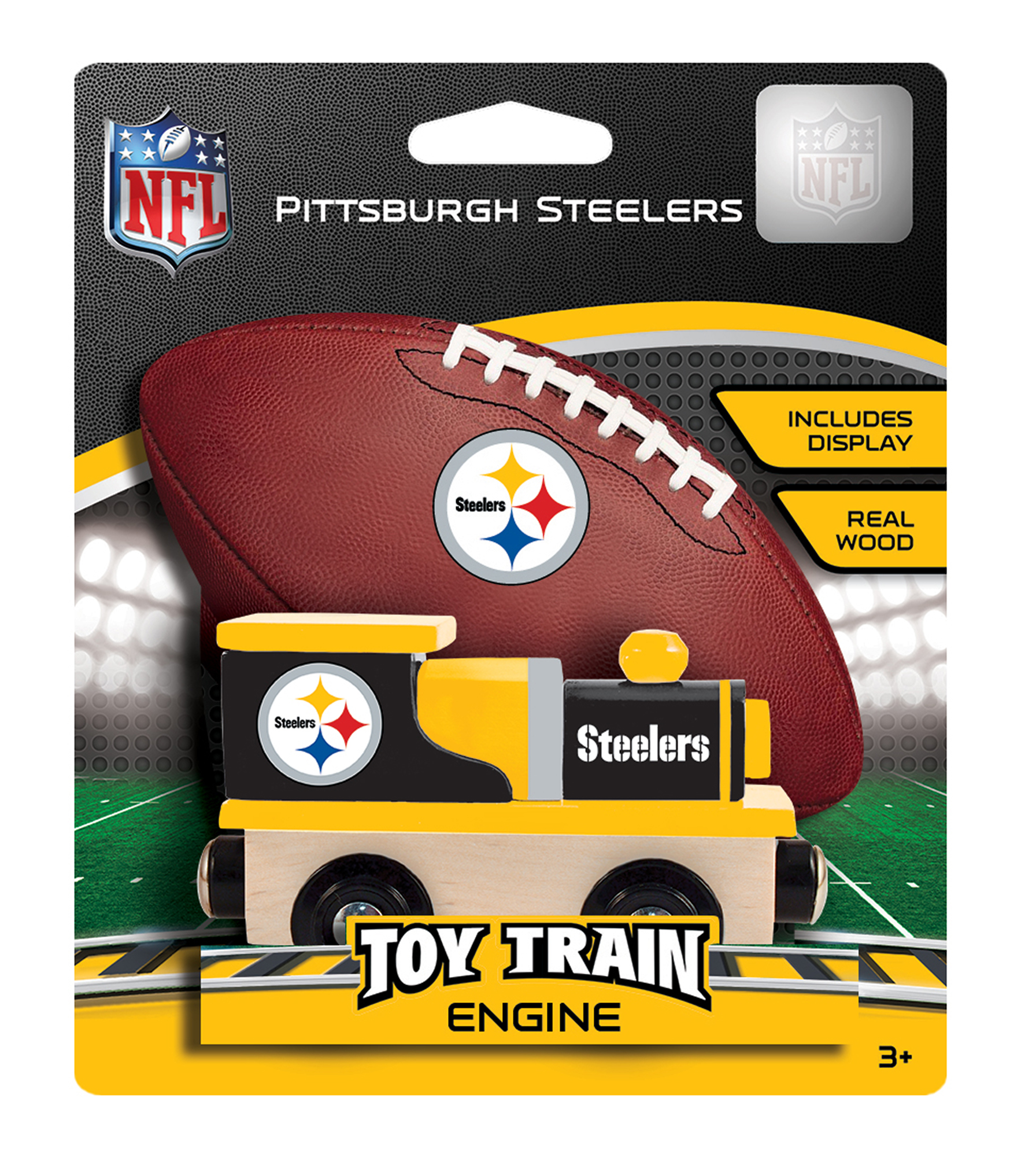 MasterPieces Officially Licensed NFL Pittsburgh Steelers Wooden Toy ...