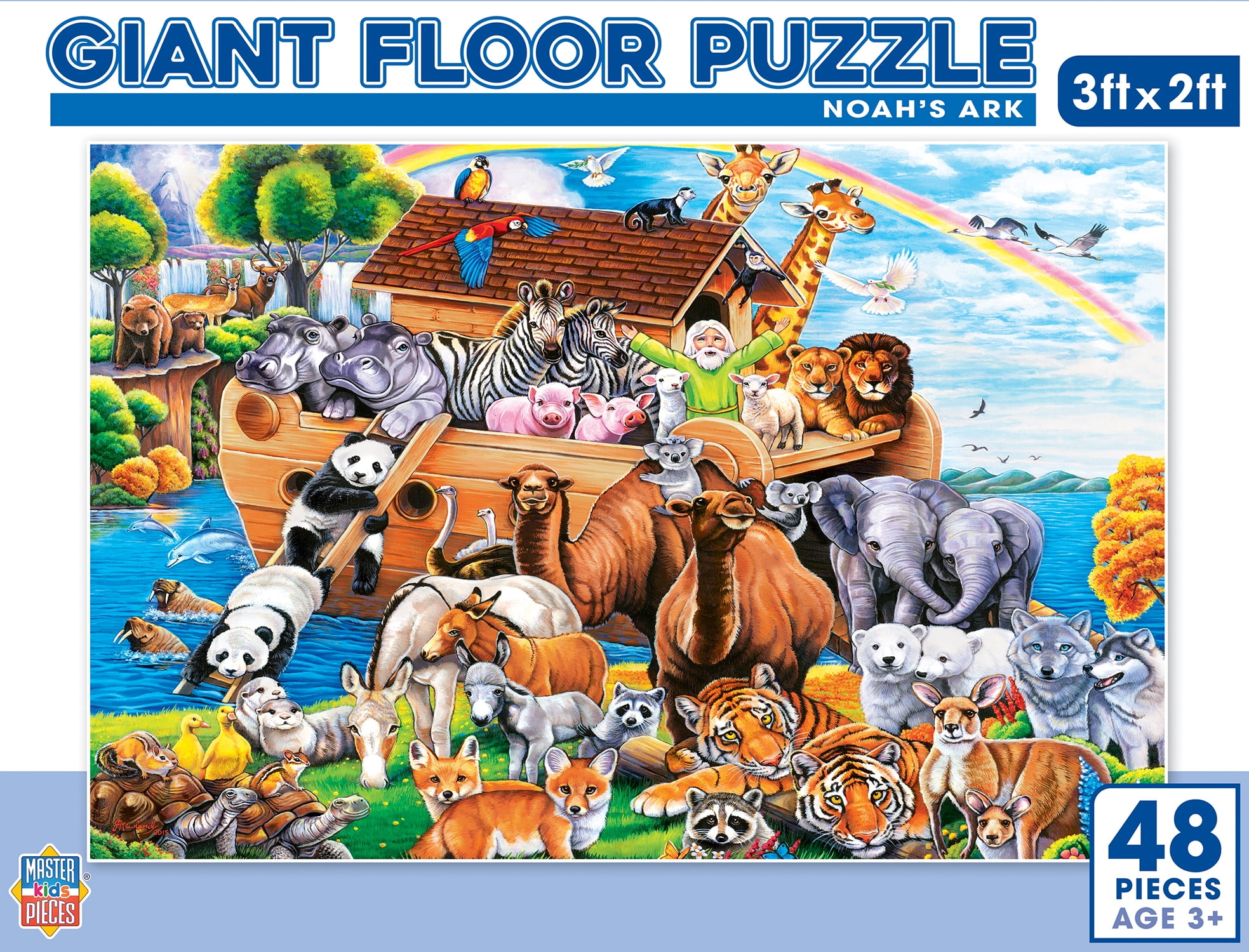 MasterPieces Noah's Ark 48 Piece Floor Jigsaw Puzzle for Kids - Walmart.com