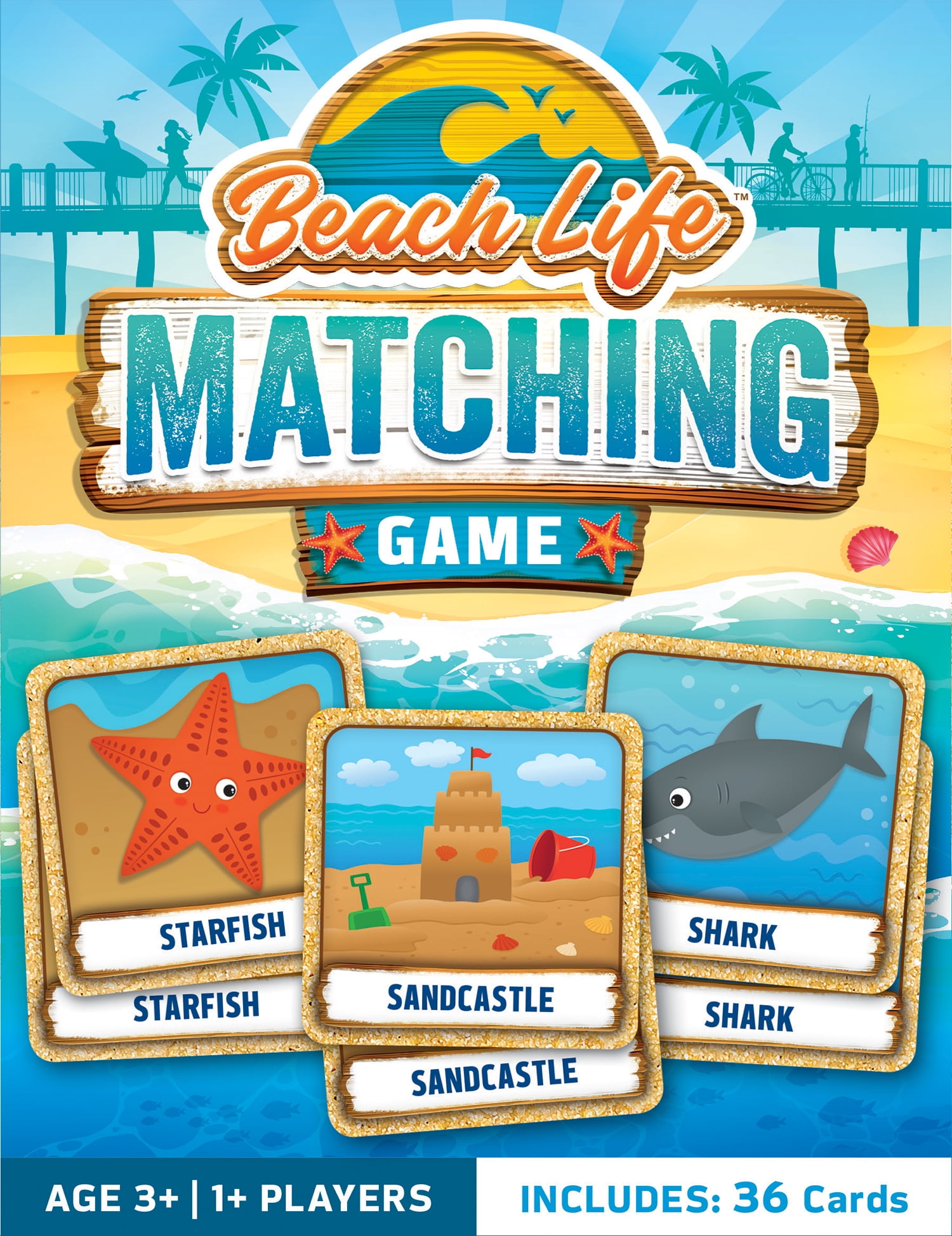MasterPieces Officially Licensed Beach Life Matching Game for Kids and ...