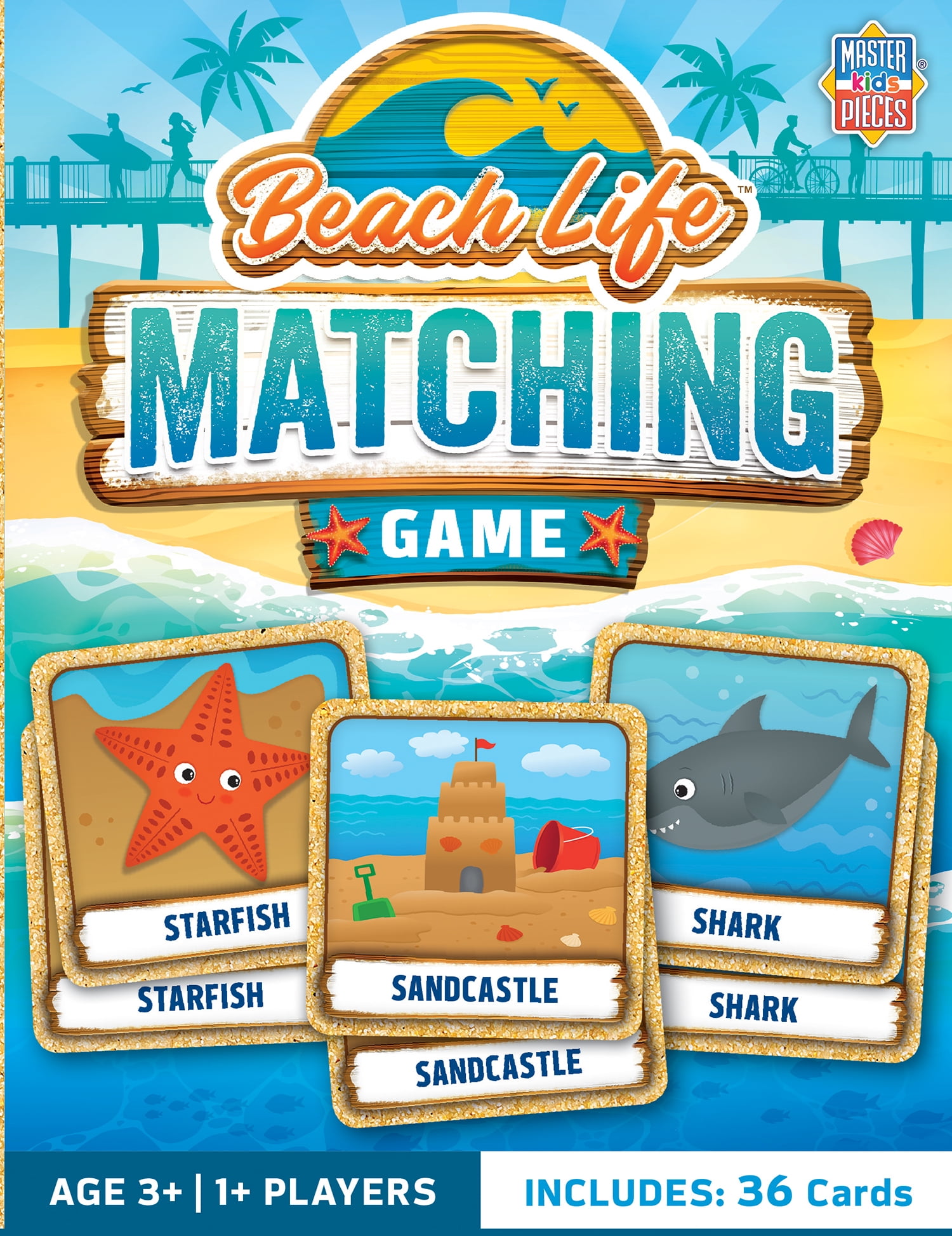 MasterPieces Beach Life Matching Game for Kids and Families, Ages 3 ...