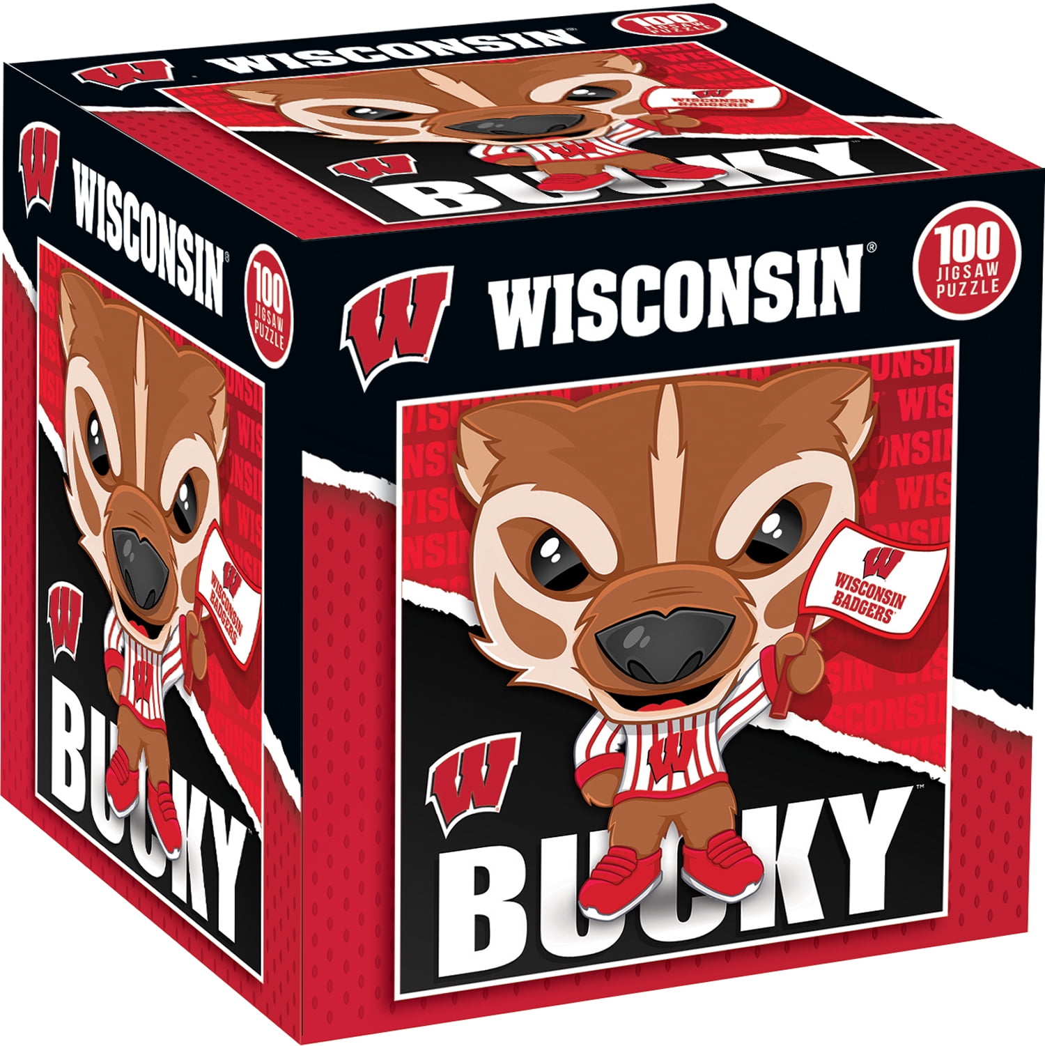 MasterPieces Officially Licensed Bucky - Wisconsin Badgers Mascot 100 ...