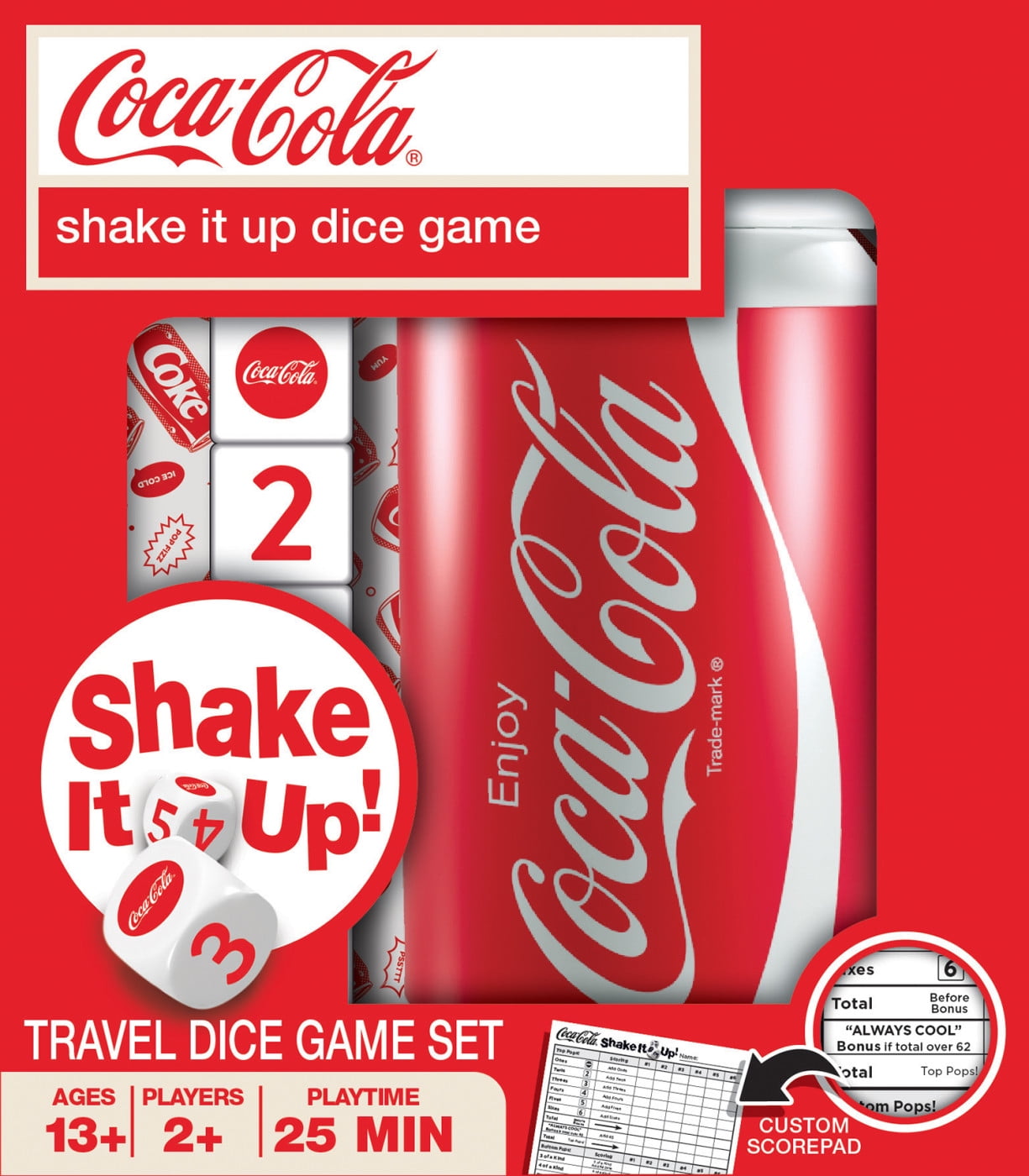 MasterPieces Officially Licensed Coca-Cola Shake It Up Dice Game for ...