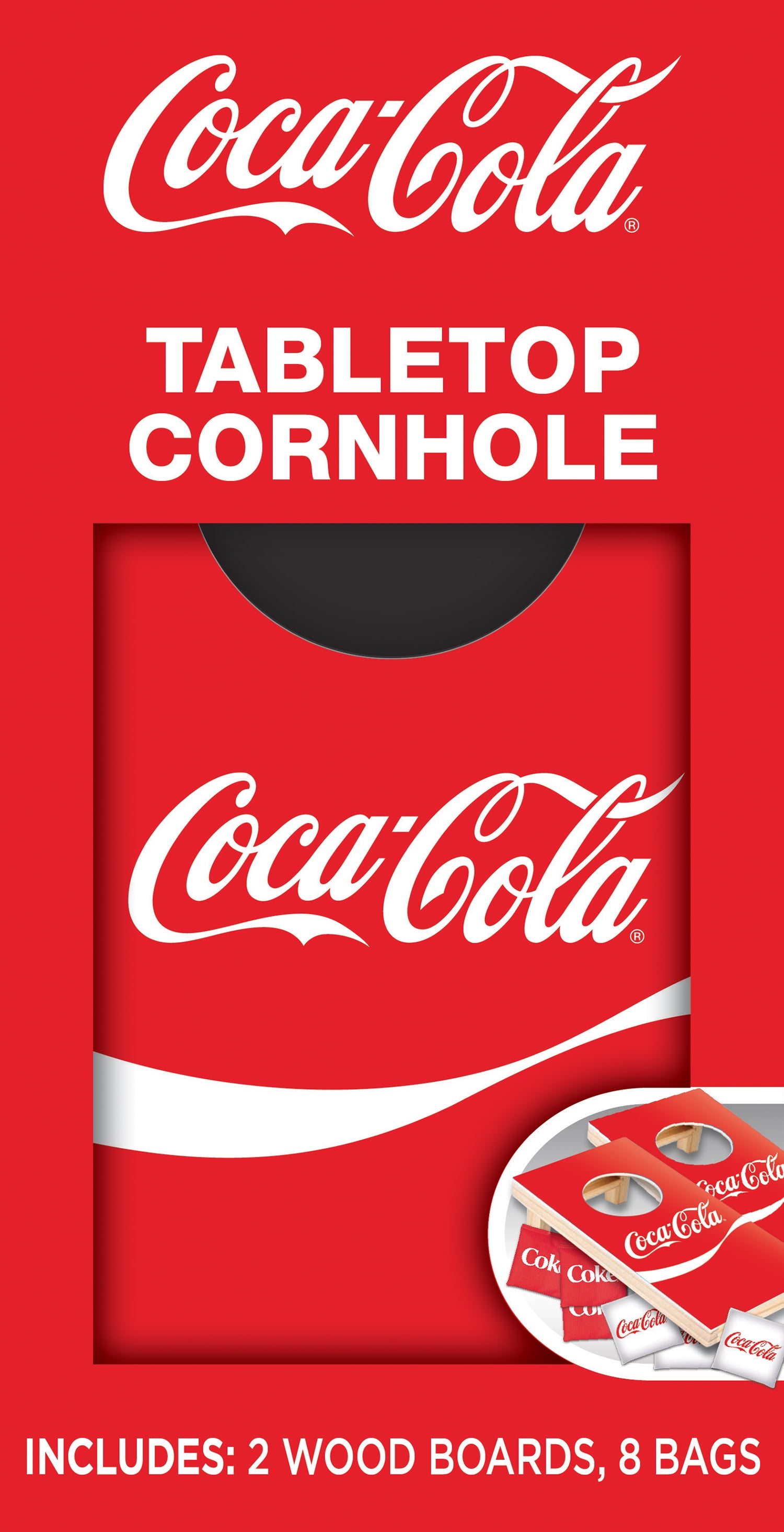 MasterPieces Officially Licensed Coca-Cola Tabletop Cornhole Game for ...
