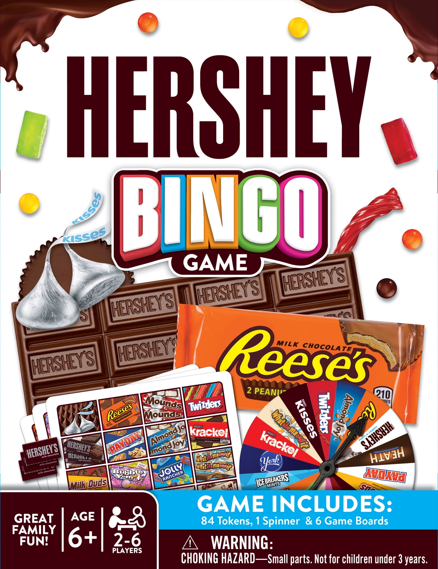 MasterPieces Hershey's Chocolate Bingo Game - Candy Pieces Matching ...