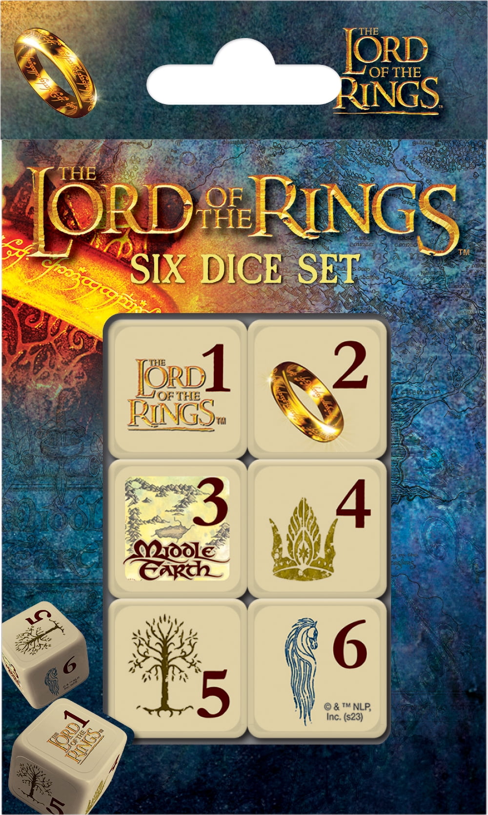 MasterPieces Officially Licensed Lord of the Rings 6 Piece D6 Gaming ...