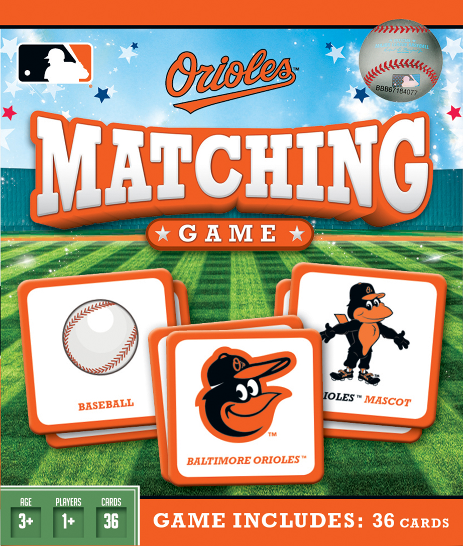 MasterPieces Baltimore Orioles MLB Baseball Board Matching Game for ...