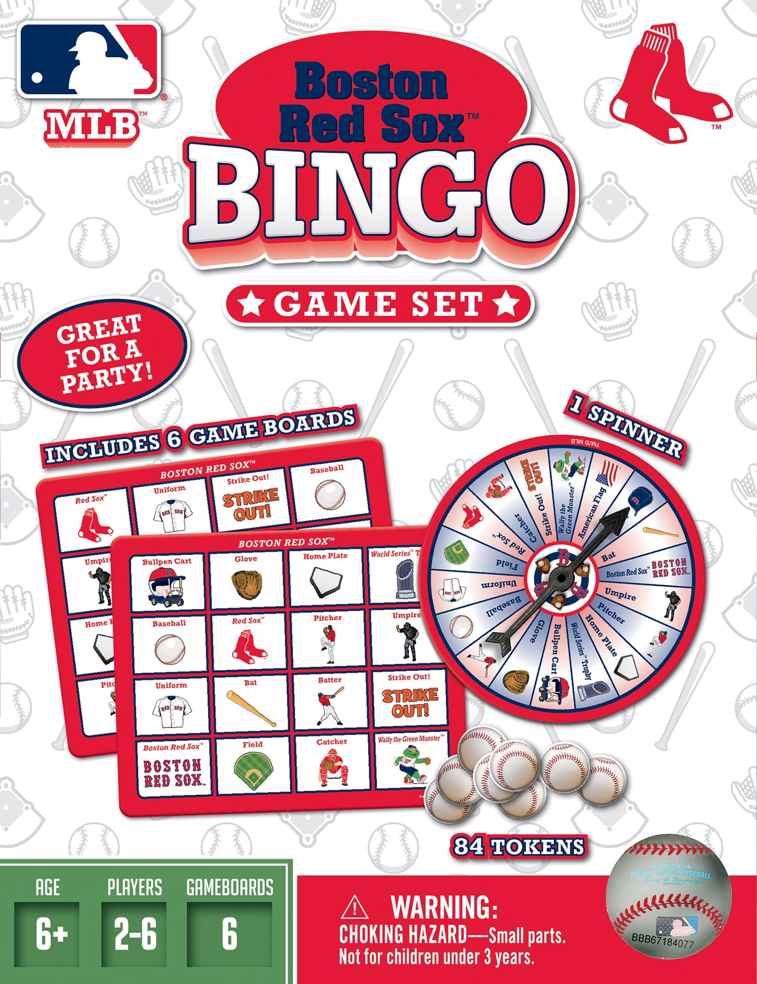MasterPieces Officially Licensed MLB - Boston Red Sox Bingo Game ...