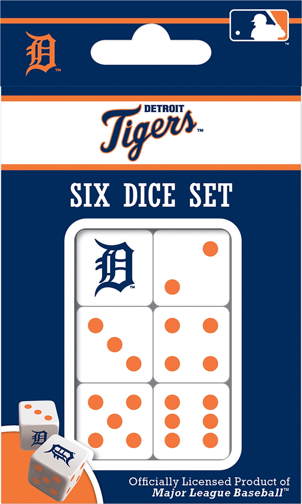 MasterPieces Officially Licensed MLB Detroit Tigers - 6 Piece D6 Gaming ...