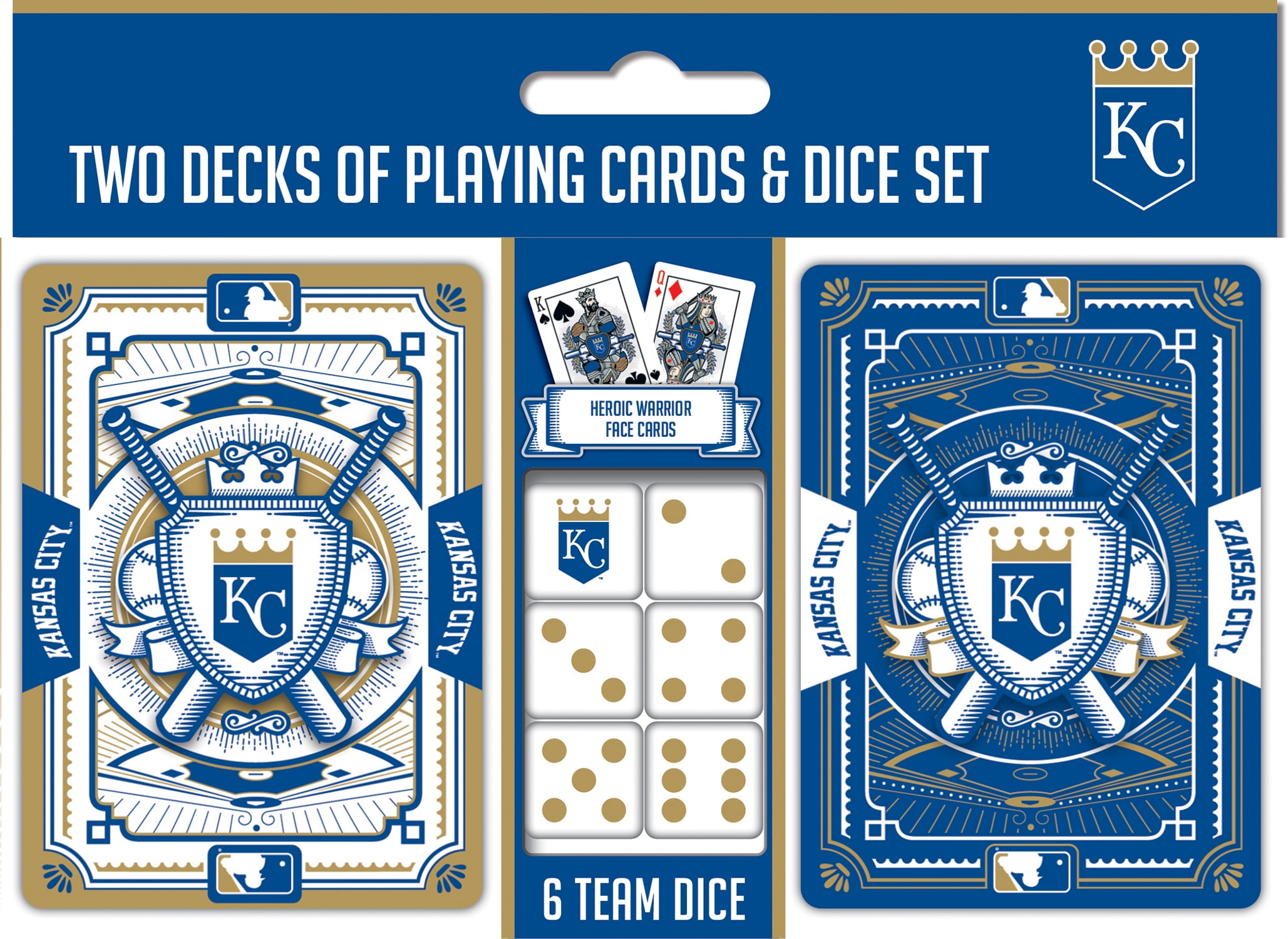 MasterPieces Officially Licensed MLB Kansas City Royals 2-Pack Playing ...