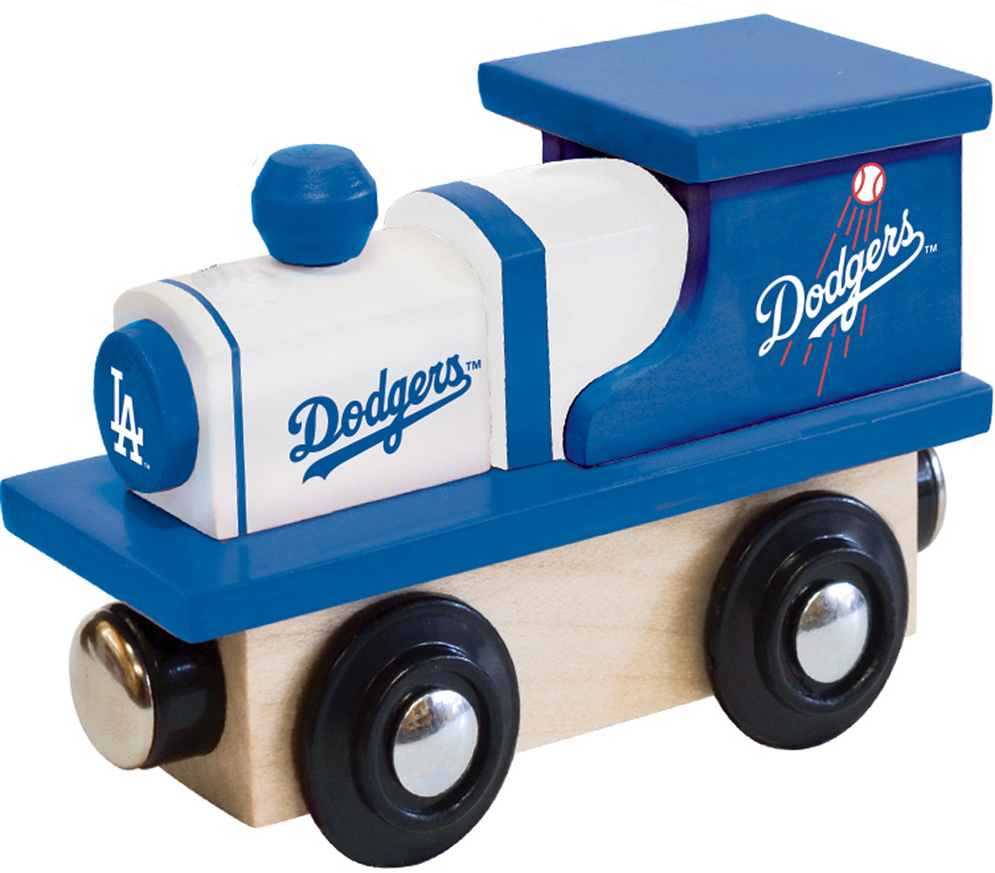 MasterPieces MLB LA Dodgers Team Wooden Toy Train Engine for Kids ...