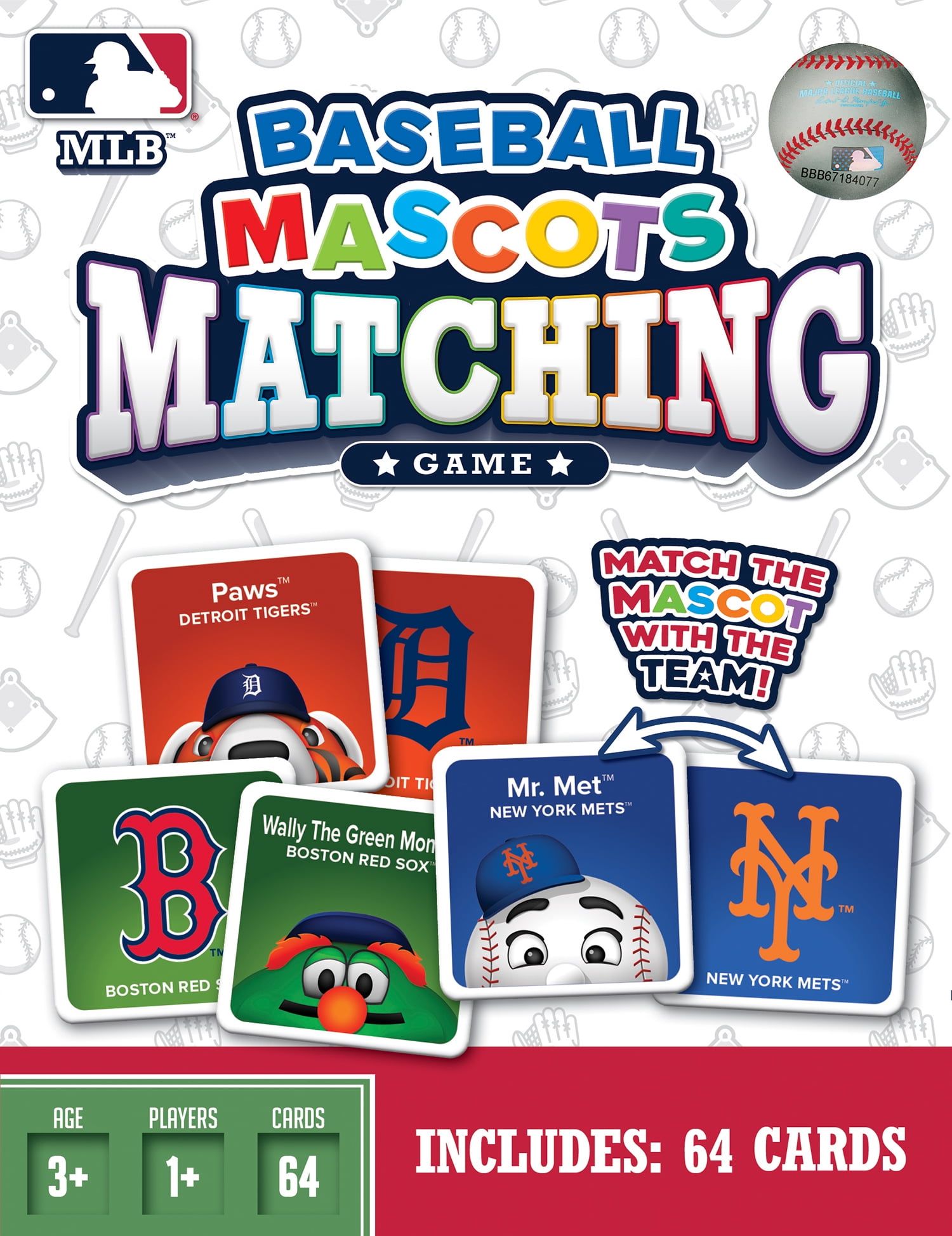 MasterPieces MLB Baseball Board Matching Game for Kids and Families ...