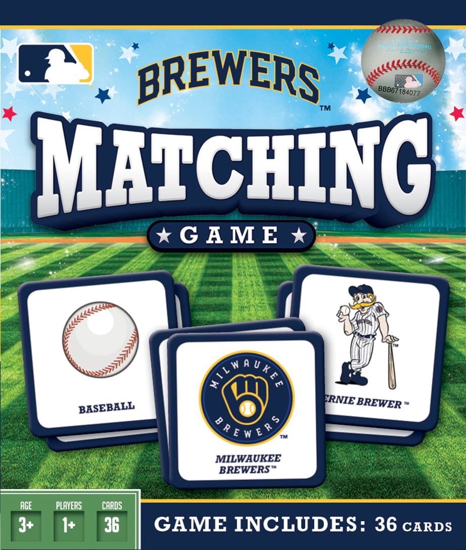 MasterPieces Officially Licensed MLB Milwaukee Brewers Matching Game ...