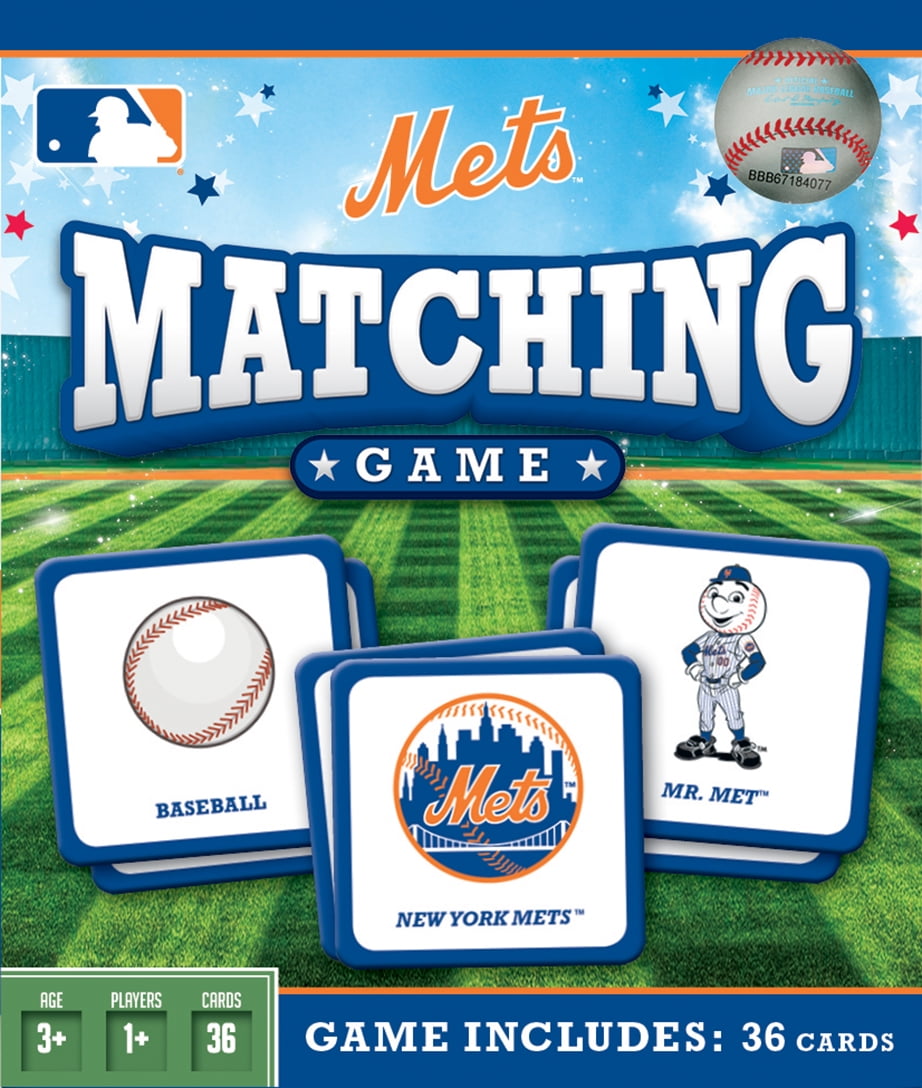 MasterPieces Officially Licensed MLB New York Mets Matching Game for ...