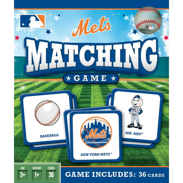 MasterPieces Officially Licensed MLB New York Mets Matching Game for ...
