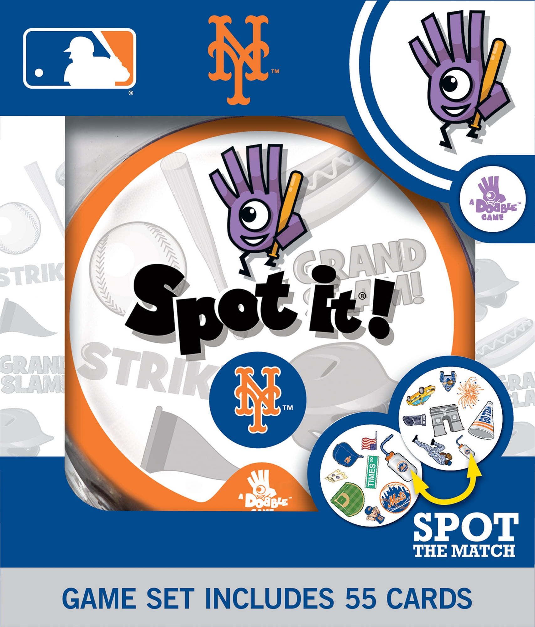 MasterPieces Officially Licensed MLB New York Mets Spot It Game for ...