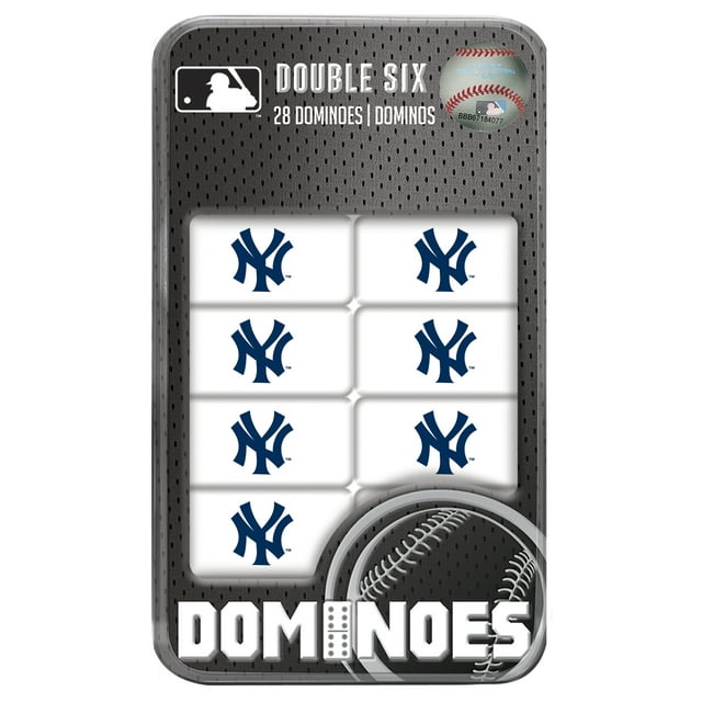 MasterPieces MLB New York Yankees 28pc Dominoes Game in Collectible Tin ...