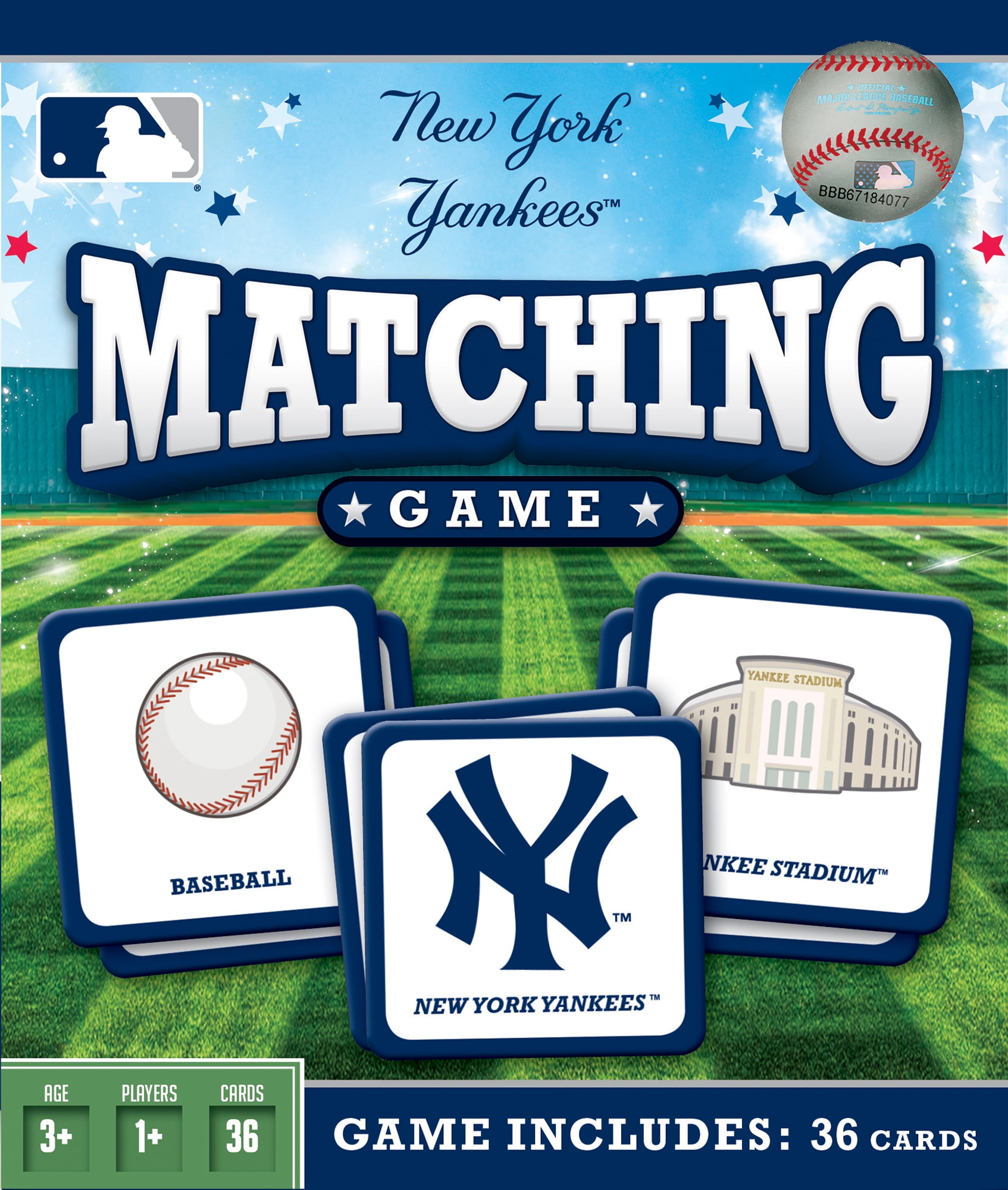 MasterPieces MLB New York Yankees Matching Game for Kids, Families ...