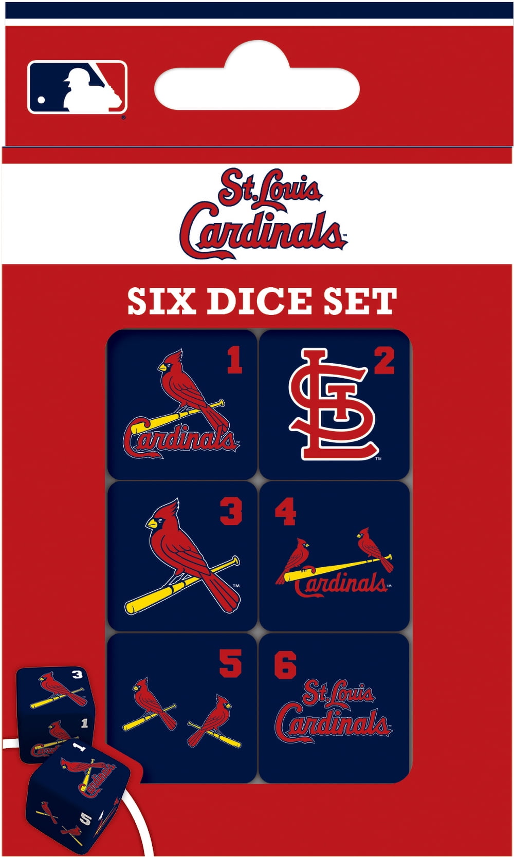 MasterPieces Officially Licensed MLB St. Louis Cardinals - 6 Piece D6 ...