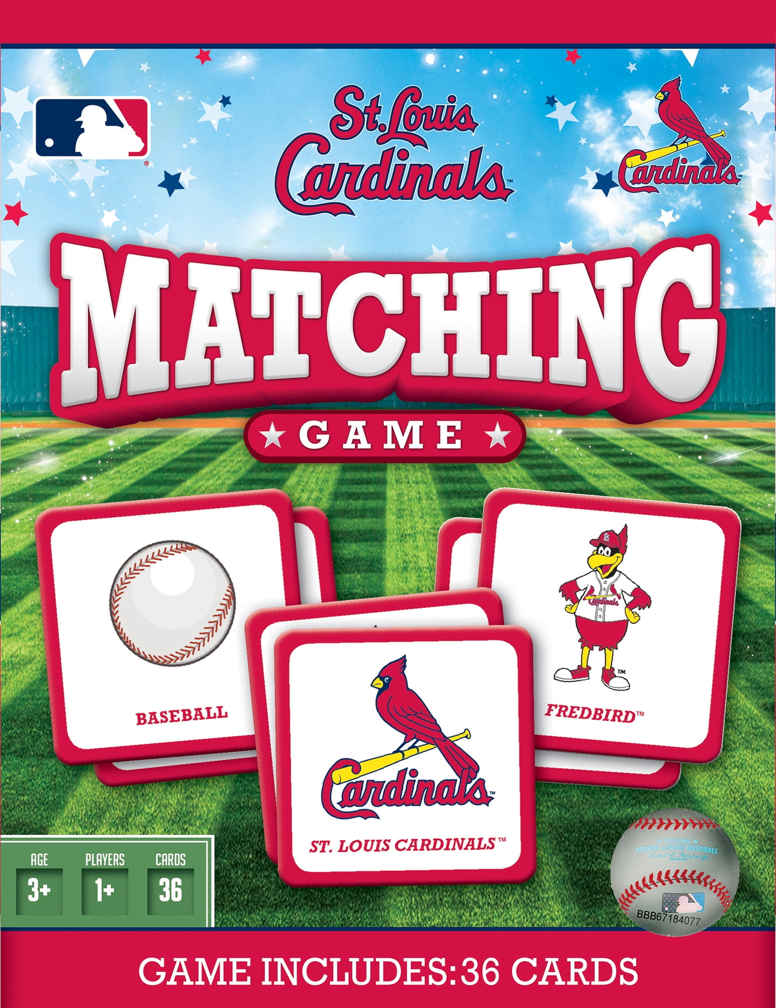 MasterPieces MLB St. Louis Cardinals Matching Card Game for Kids ...