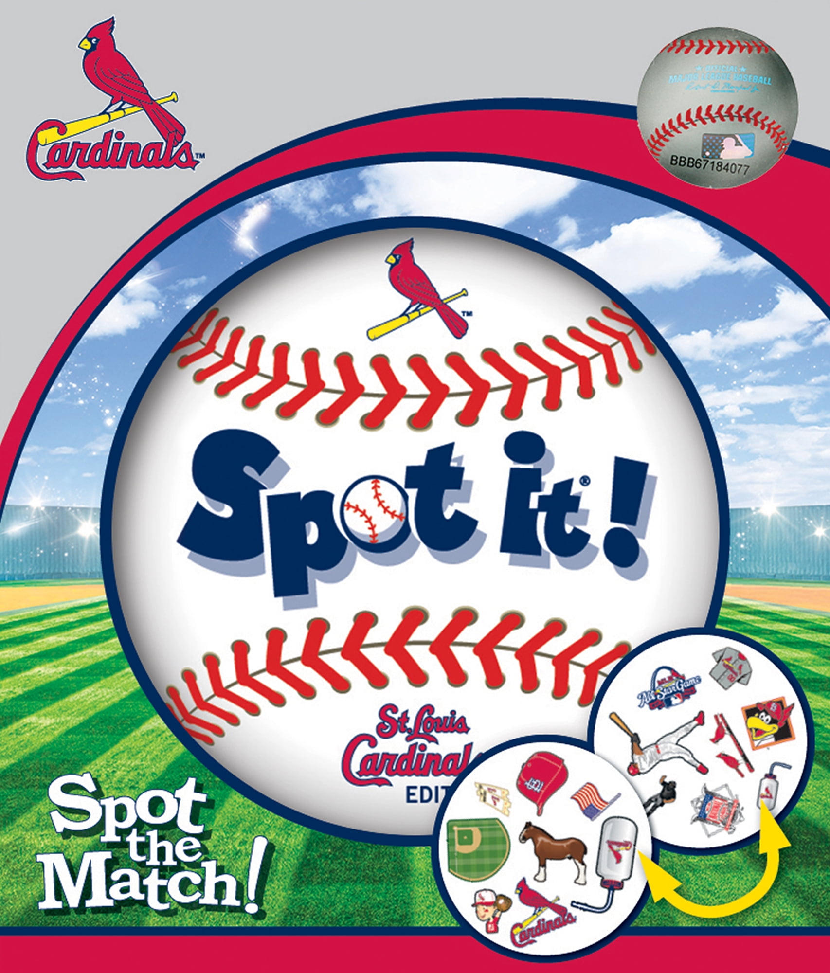 MasterPieces MLB St. Louis Cardinals Spot It Matching Game for Kids and ...
